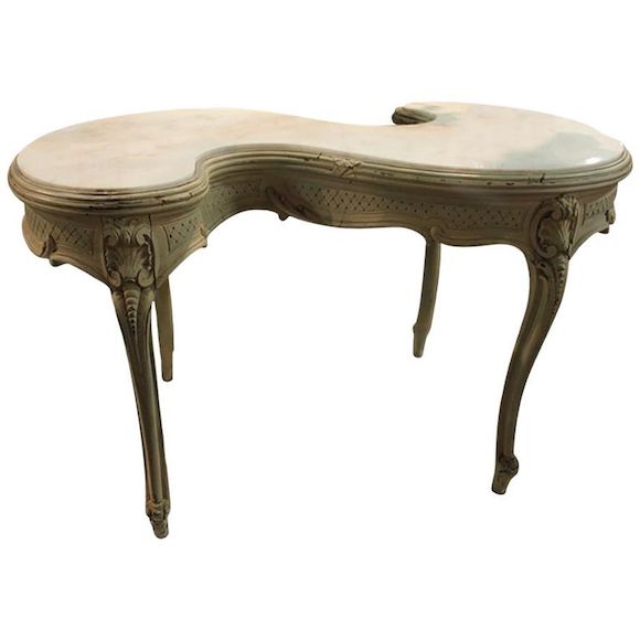 Bonhams : A French painted 'S' shape table Mid 19th Century