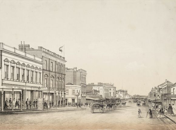Bonhams : COGNÉ (FRANCOIS) Swanston Street; Sandridge; Botanical ...