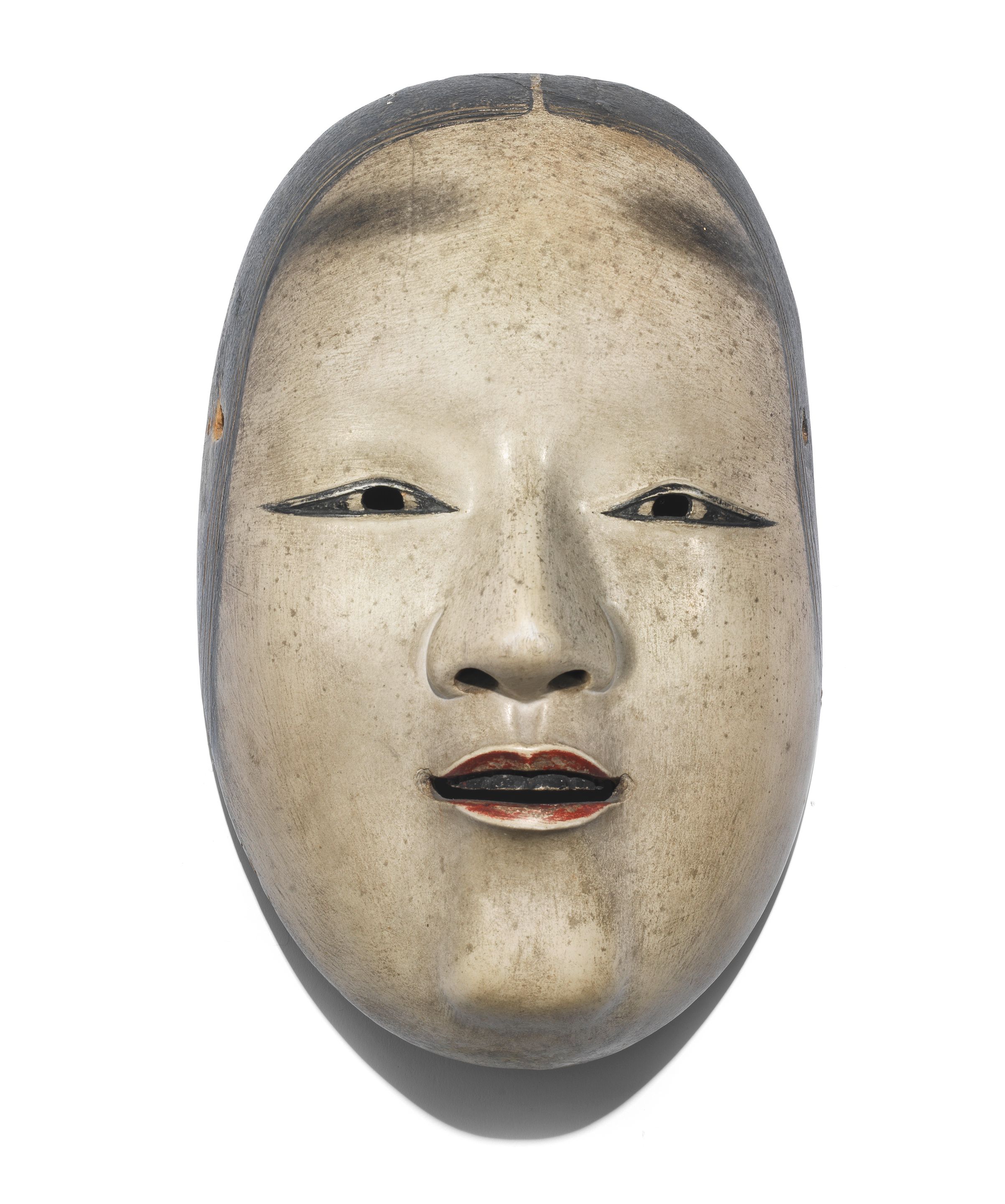 Bonhams : A CARVED WOOD NOH MASK OF KO-OMOTE ('LITTLE FACE') Anonymous ...