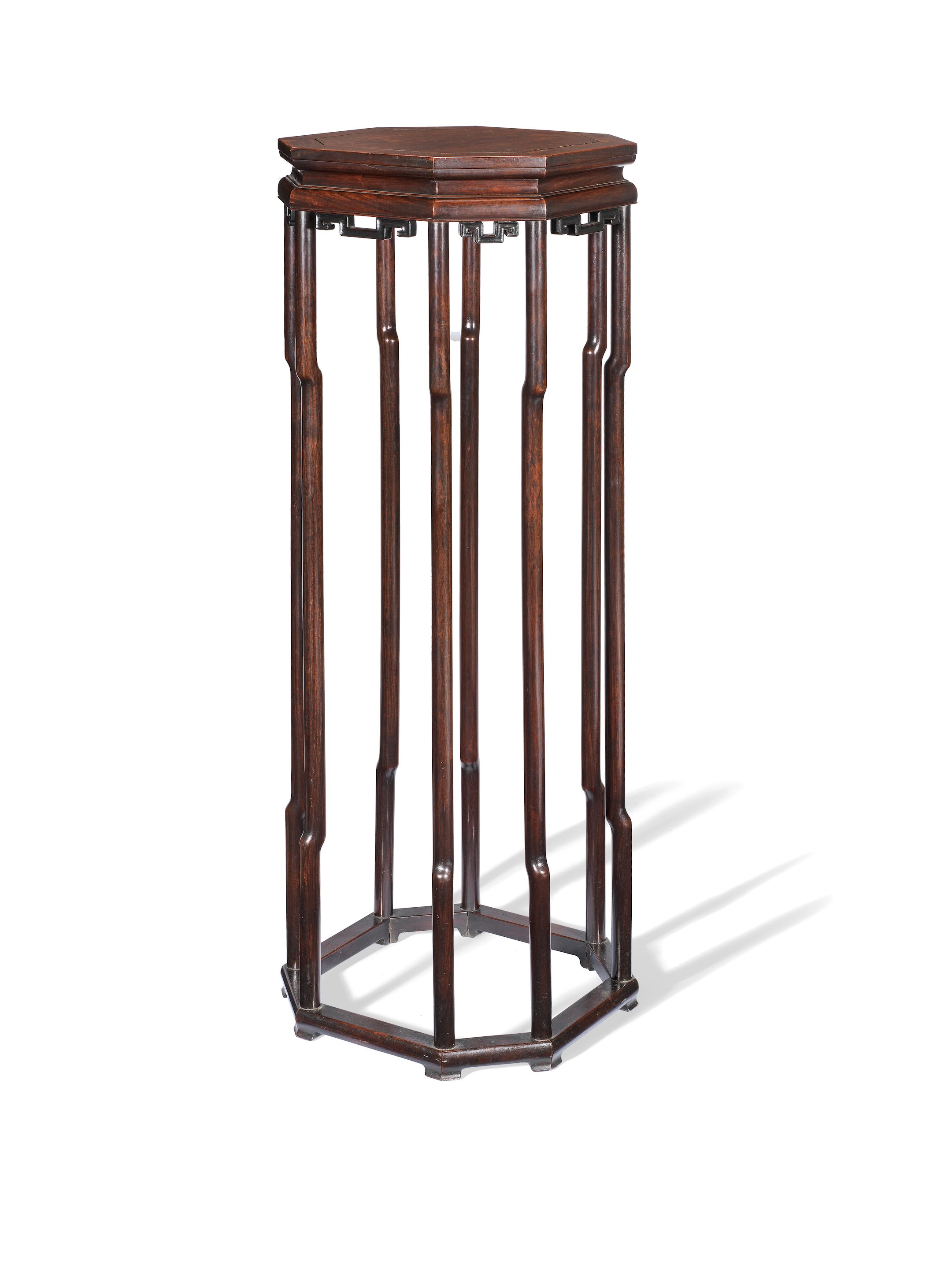 Bonhams : A HONGMU OCTAGONAL STAND, XIANGJI 19th century