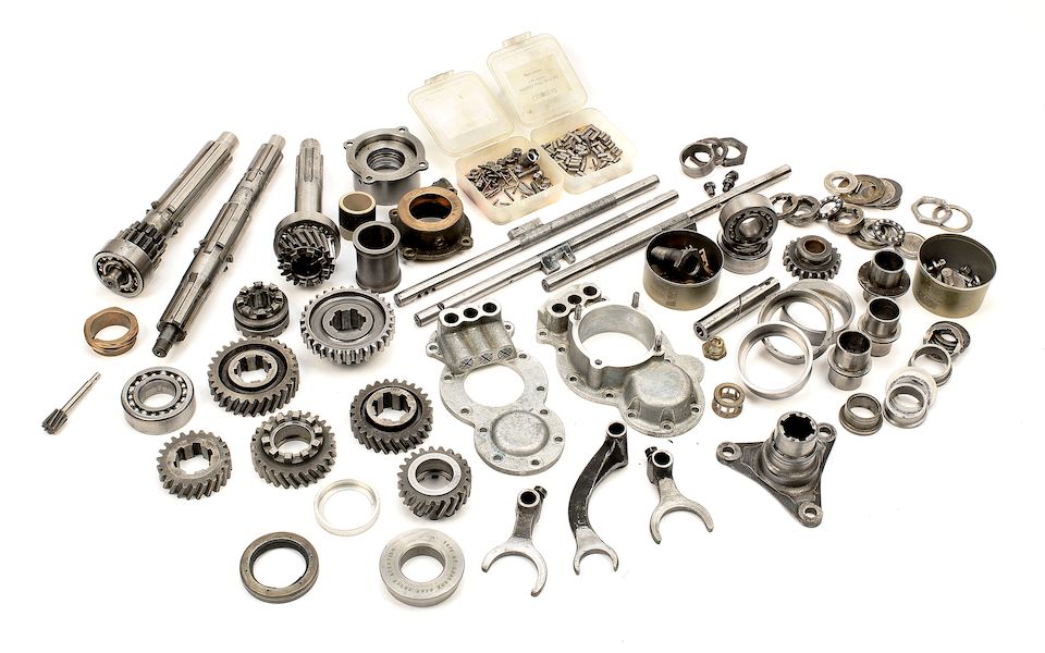 Bonhams : A Bugatti Type 57/57s gearbox with component parts, ((Qty))