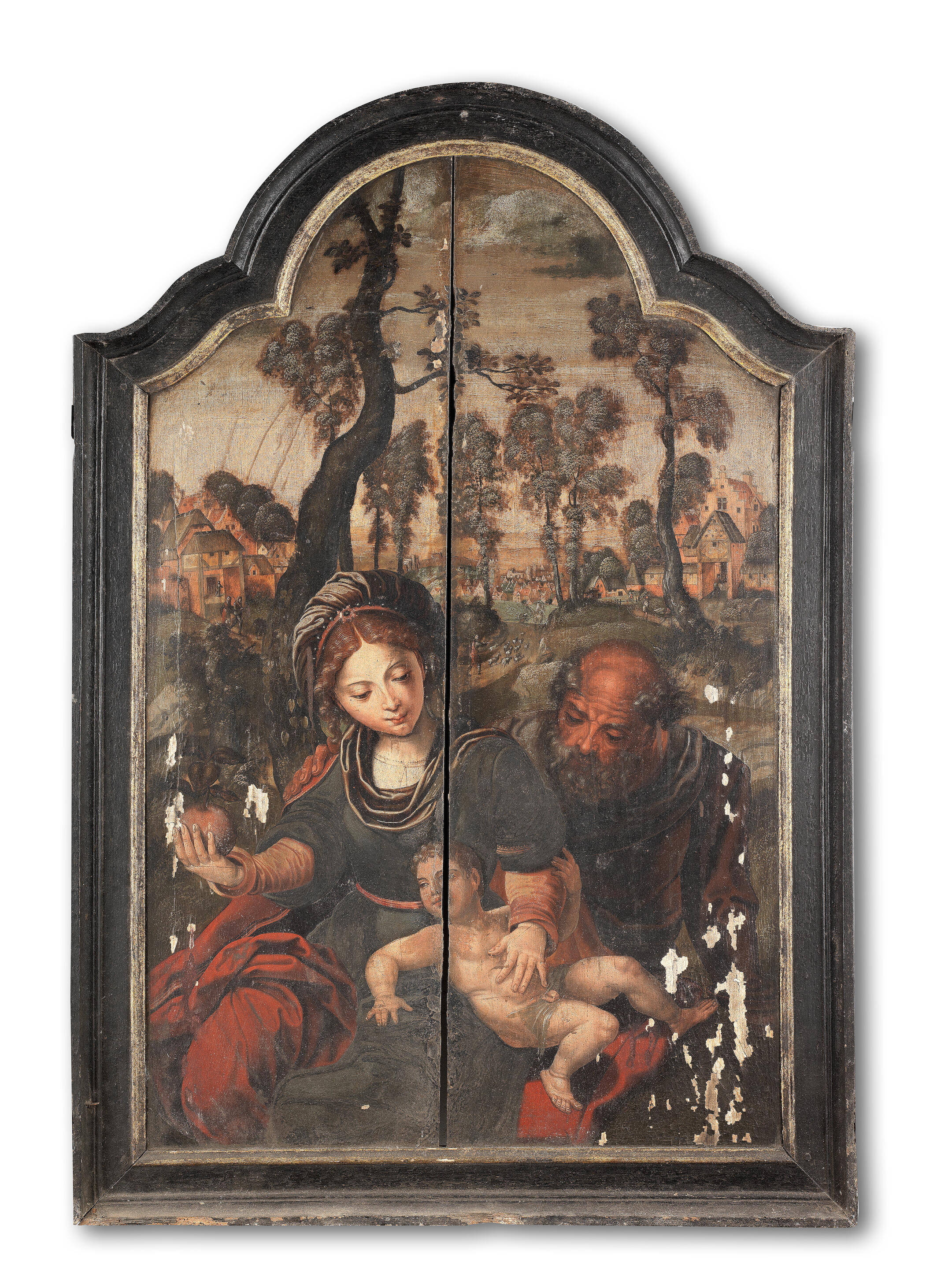 Bonhams : Follower of Pieter Coecke van Aelst (Aelst 1502-1550 Brussels) The Rest on the Flight ...