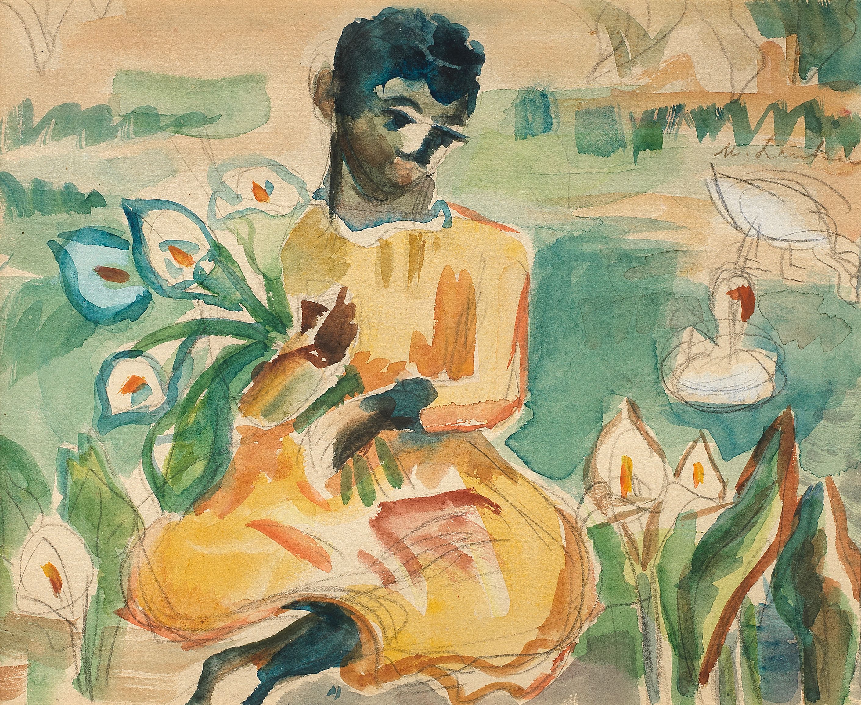 Bonhams : Maggie (Maria Magdalena) Laubser (South African, 1886-1973 ...