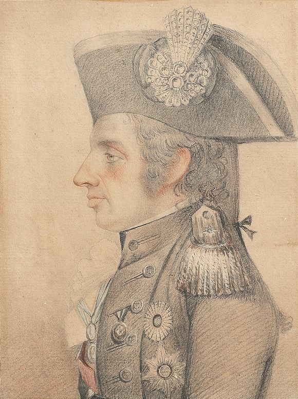 Bonhams : Palermo School, circa 1800 Profile portrait of Rear-Admiral ...