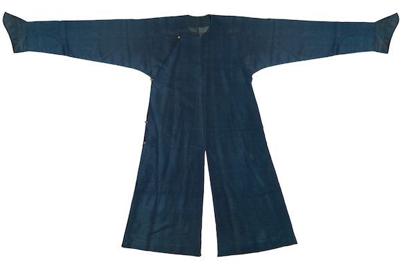 Bonhams : A BLUE SUMMER-WEAVE SCHOLAR'S ROBE Late 19th century
