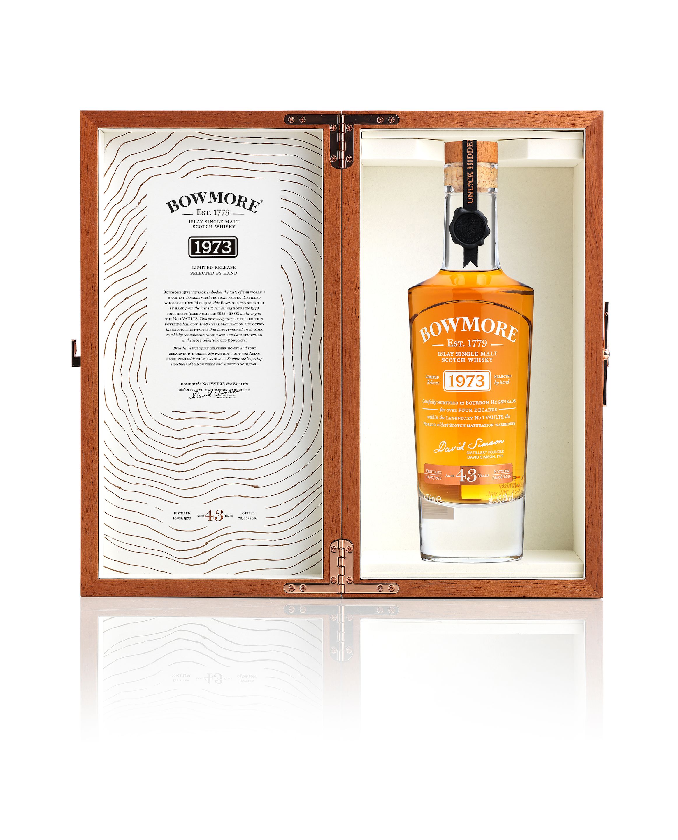 Bonhams : Bowmore-43 year old-1973
