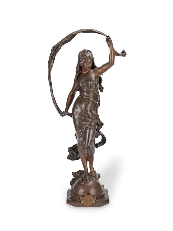 Bonhams : August Moreau (French, 1834-1917): A patinated bronze figure ...