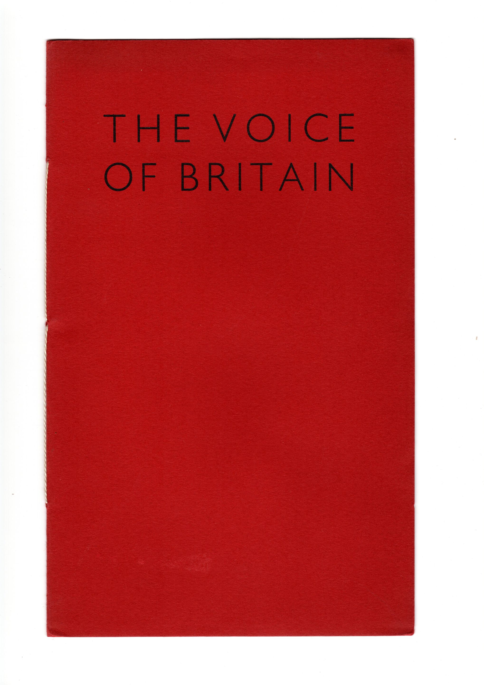 Bonhams : CHURCHILL (WINSTON) The Voice of Britain. Speech Broadcast on ...