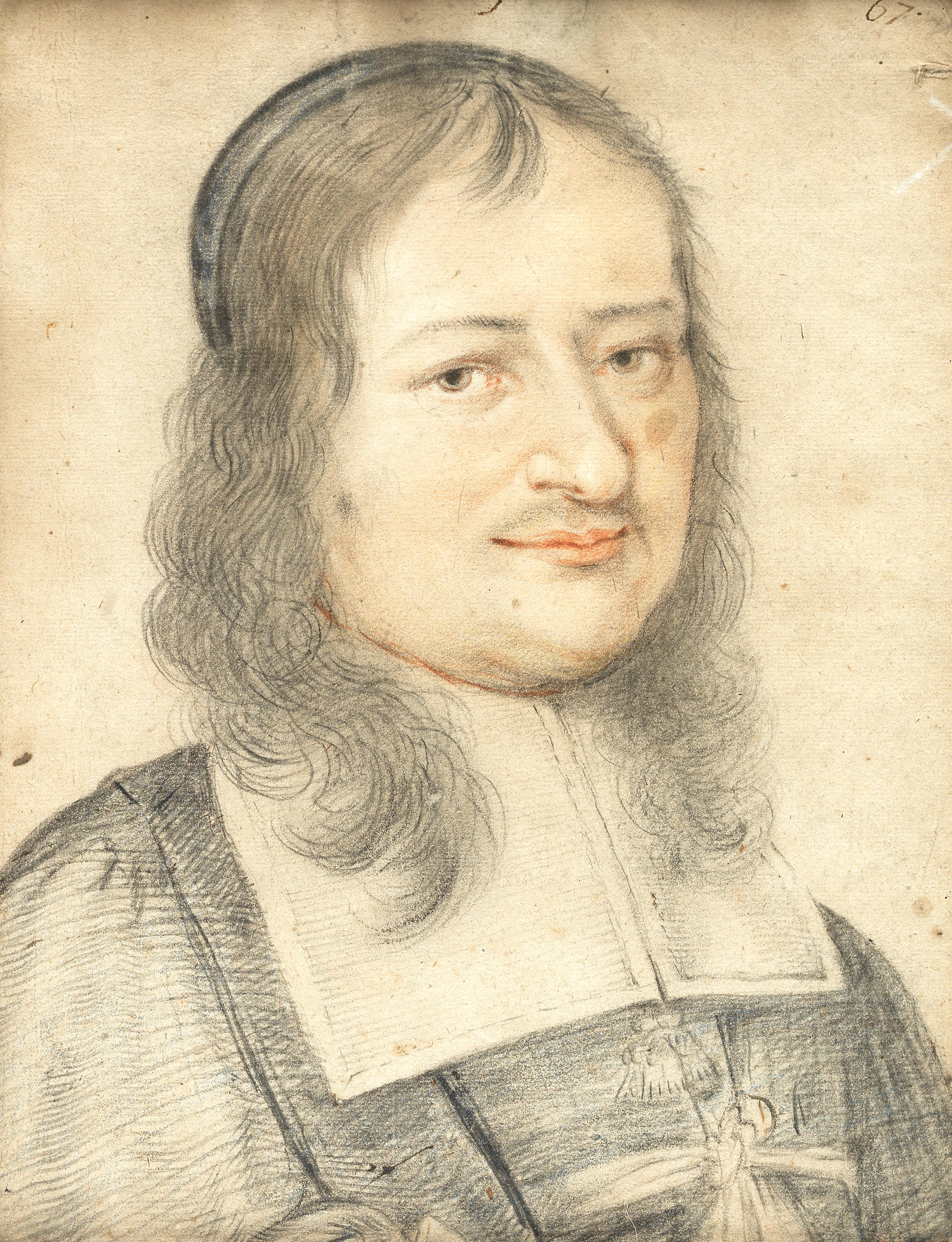 Bonhams French School 17th Century Portrait Of A Gentleman Bust Length