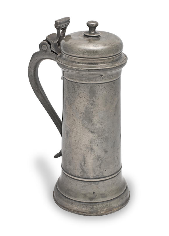 Bonhams A Fine Charles I Pewter Oews Quart Flagon Circa 1640