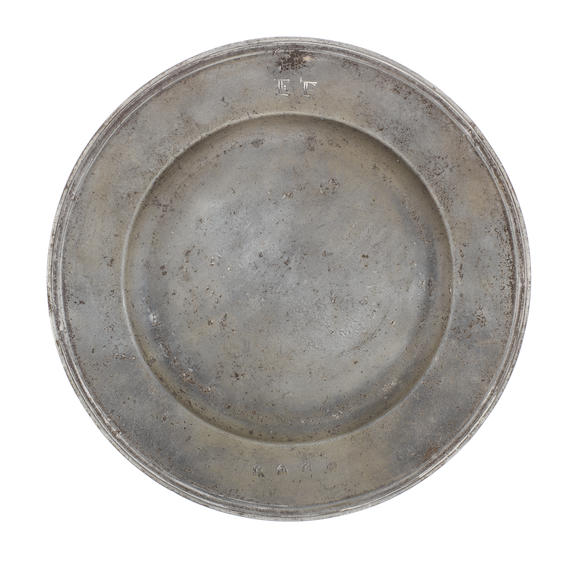 Bonhams A Charles Ii Pewter Triple Reeded Plate Circa 1680