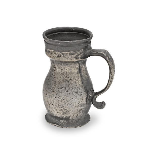 Bonhams A Pewter Imperial Gill Double Volute Lidless Baluster
