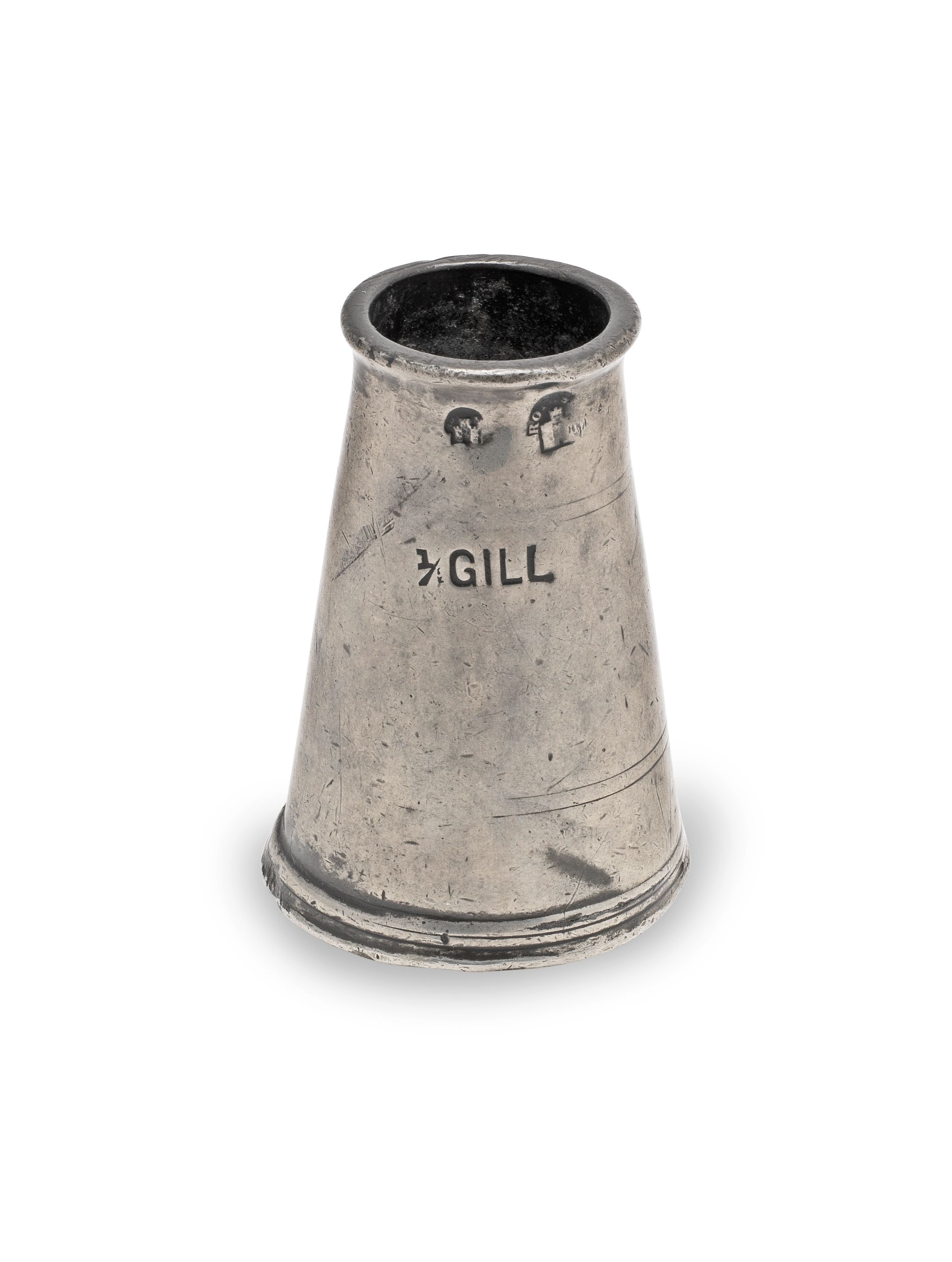 Bonhams : An unusual Victorian Scottish pewter Imperial half-gill 'milk ...