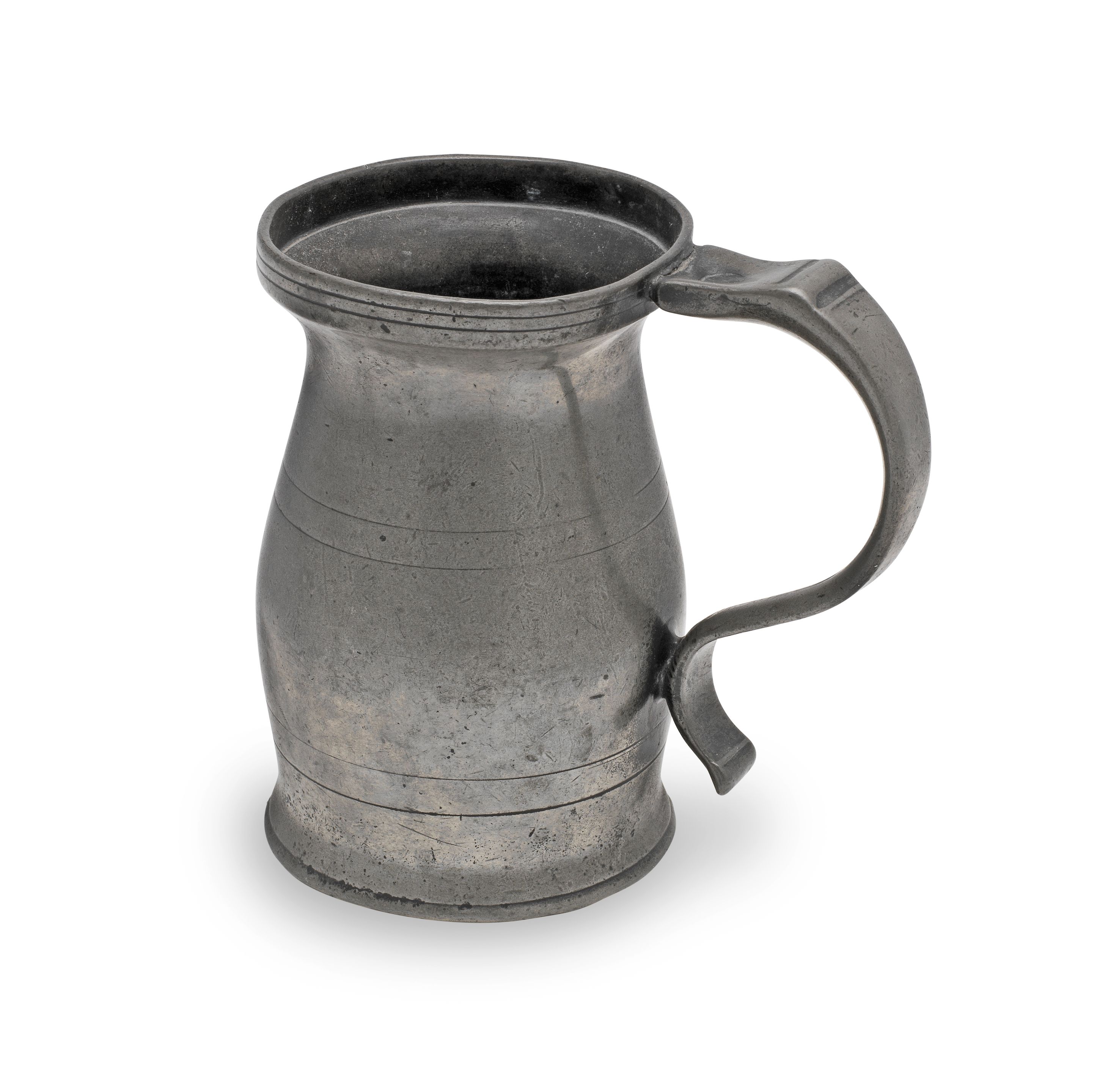 Bonhams : A George III pewter OEWS half-pint lidless baluster measure ...