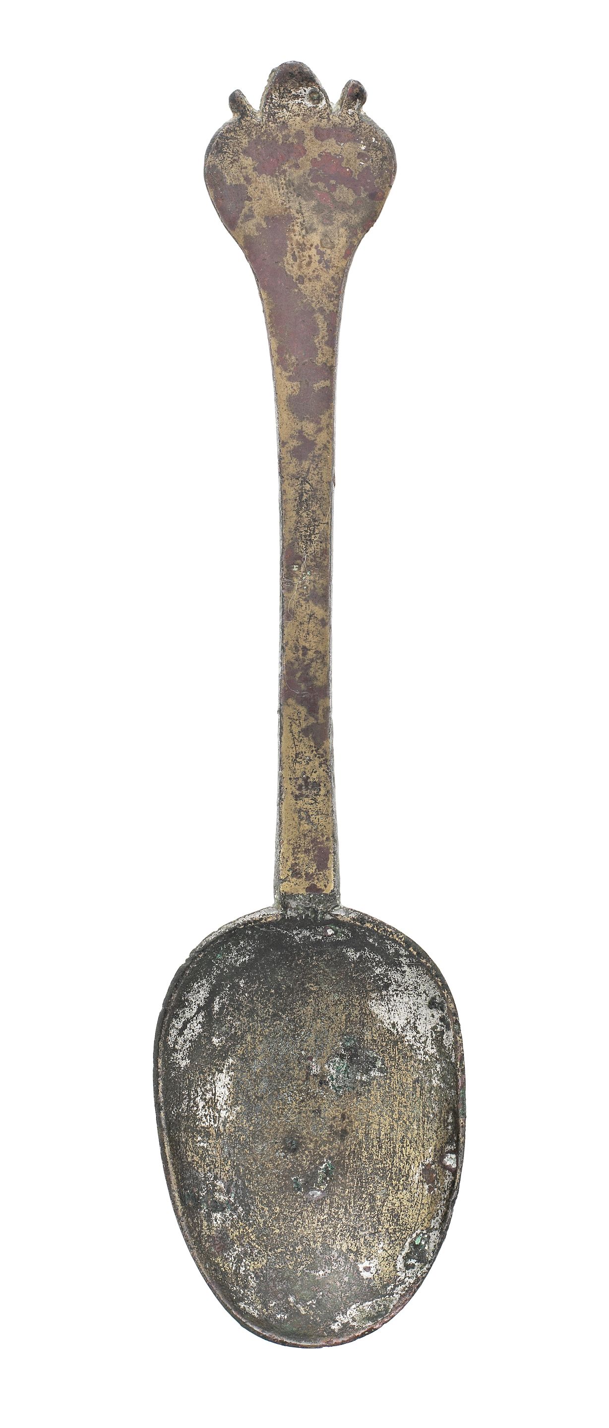 Bonhams : A tinned laten trifid-end spoon, circa 1700