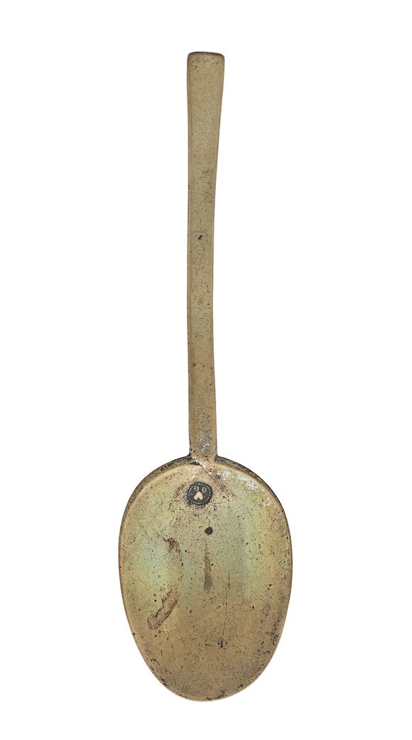 Bonhams : A William & Mary tinned latten Puritan spoon, circa 1690