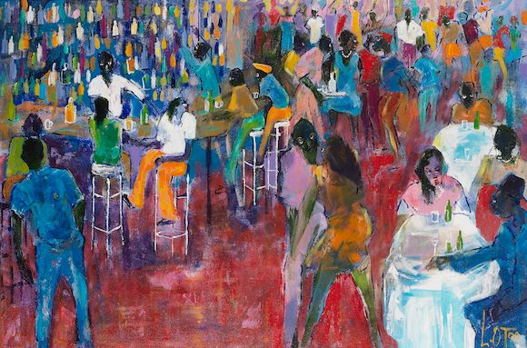 Bonhams : Larry Otoo (Ghanaian, born 1956) Nite Life