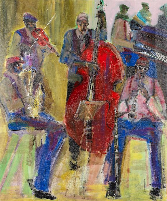 Bonhams : Larry Otoo (Ghanaian, born 1956) Mellow Mood