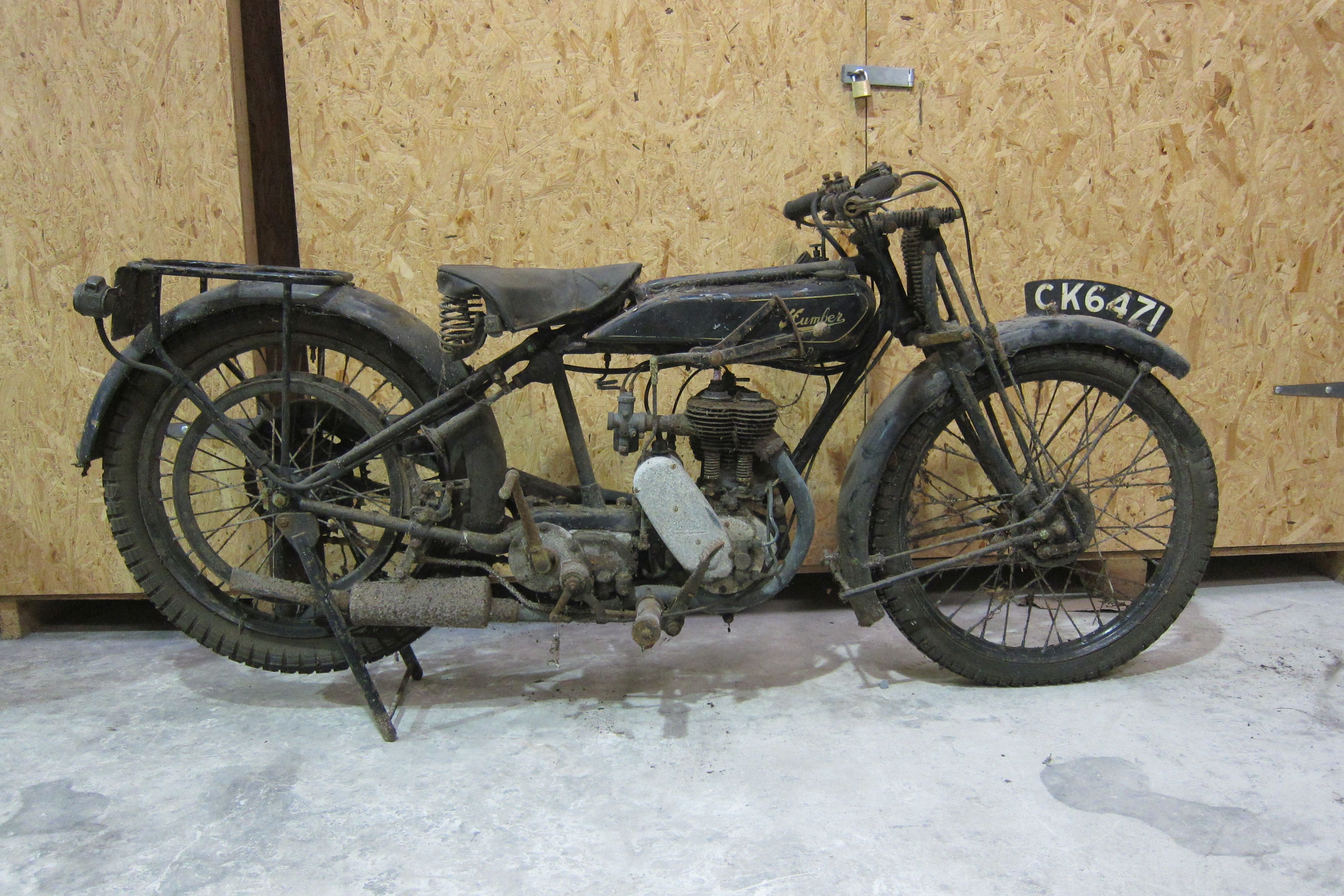 Bonhams Cars : 1926 Humber 349cc 2 ¾ Hp Frame no. None visible Engine ...