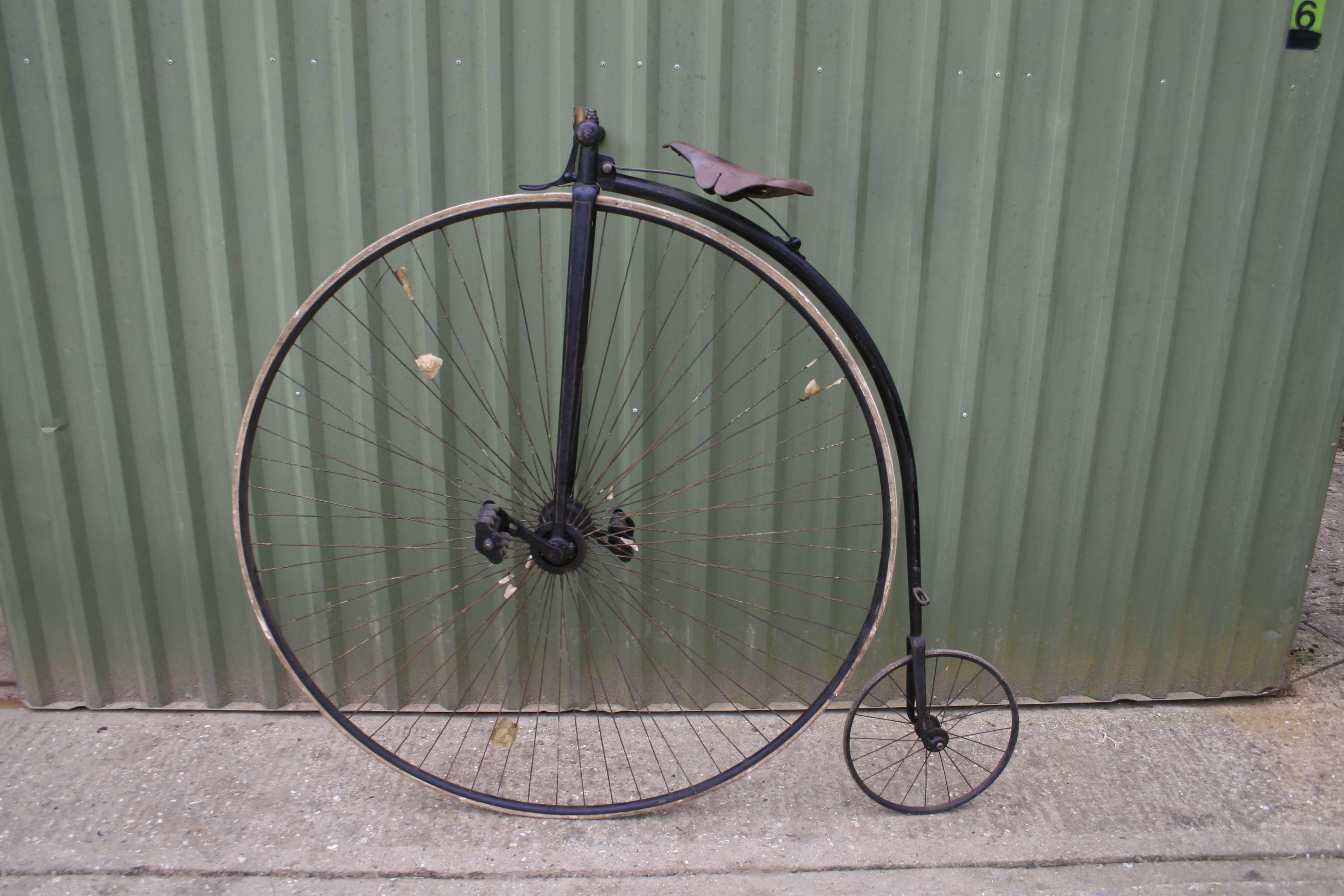 Bonhams Cars : A 52 inch Ordinary bicycle, circa 1878,