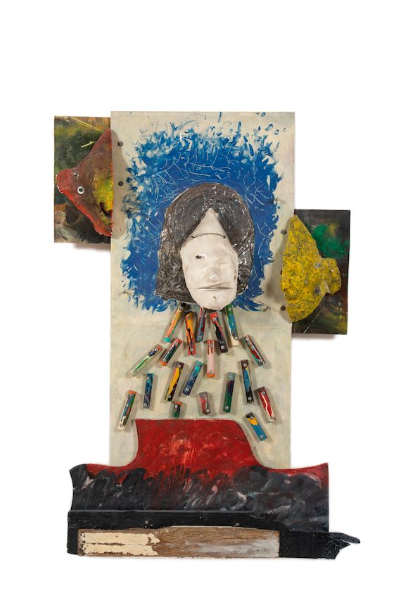 Bonhams : Alexis Akrithakis (Greek, 1939-1994) Sans Titre 134 x 89 x ...