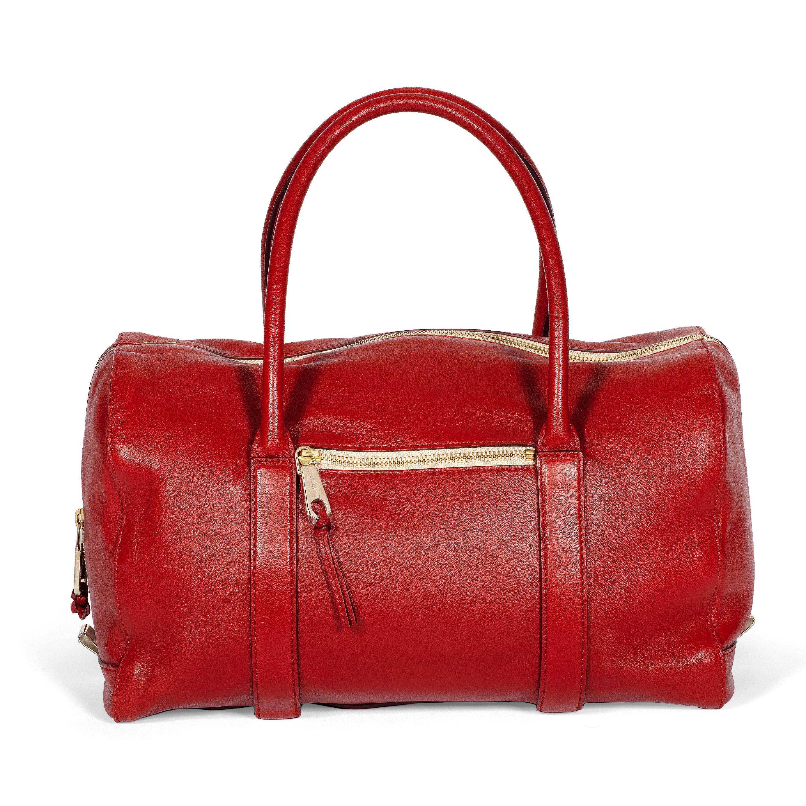 Bonhams : Dark Red Duffel Bag, Chloe, c. 2011, (Includes authenticity ...