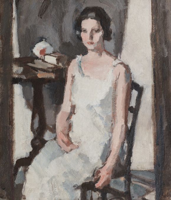 Bonhams : Samuel John Peploe RSA (British, 1871-1935) Girl in white
