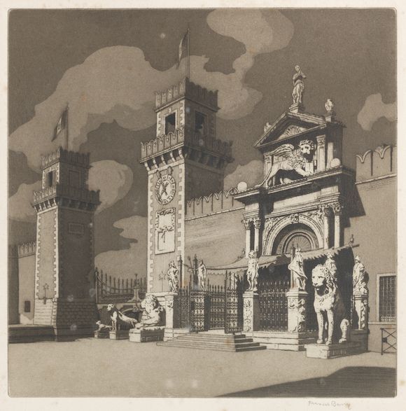 Bonhams : Sir Claude Francis Barry R.B.A. (British, 1883-1970) Entrance ...