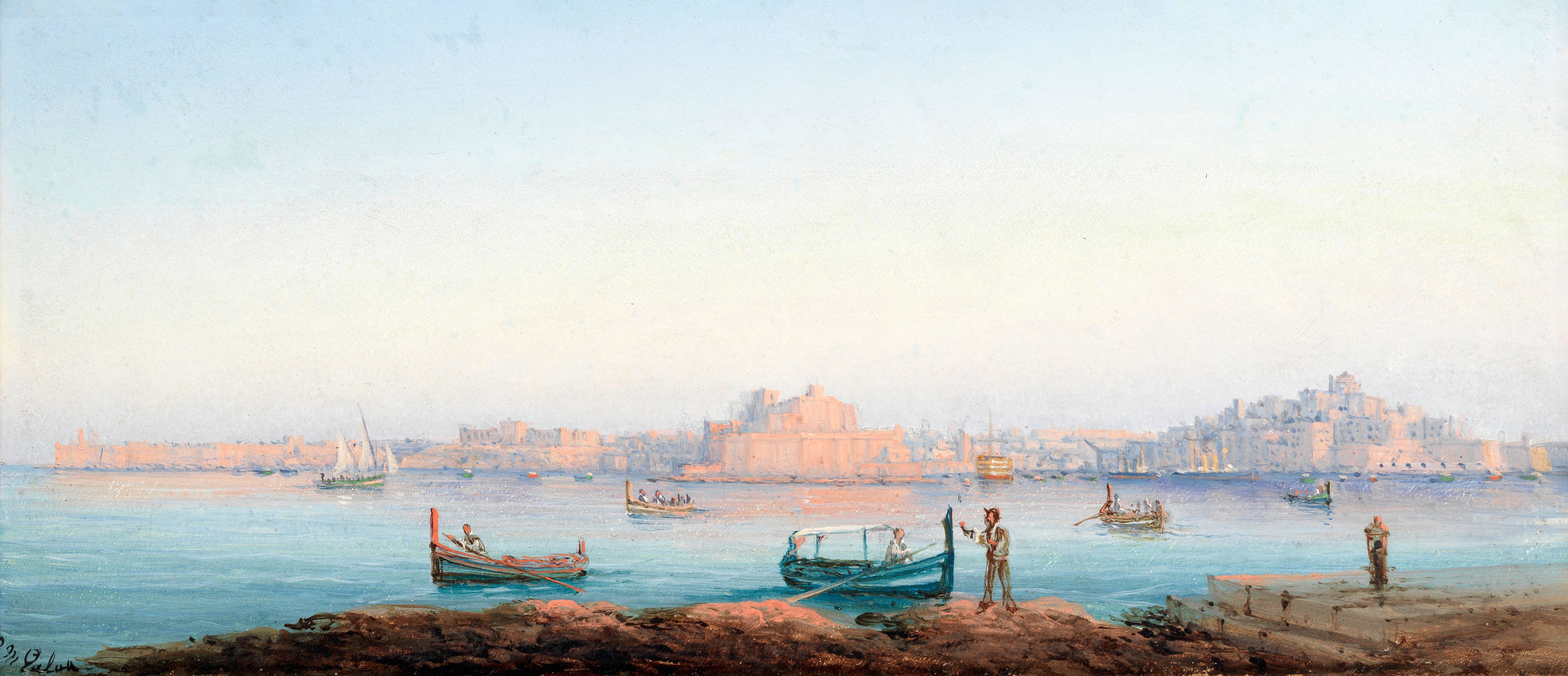 Bonhams : Luigi Maria Galea (Maltese, 1847-1917) Views of Valetta ...