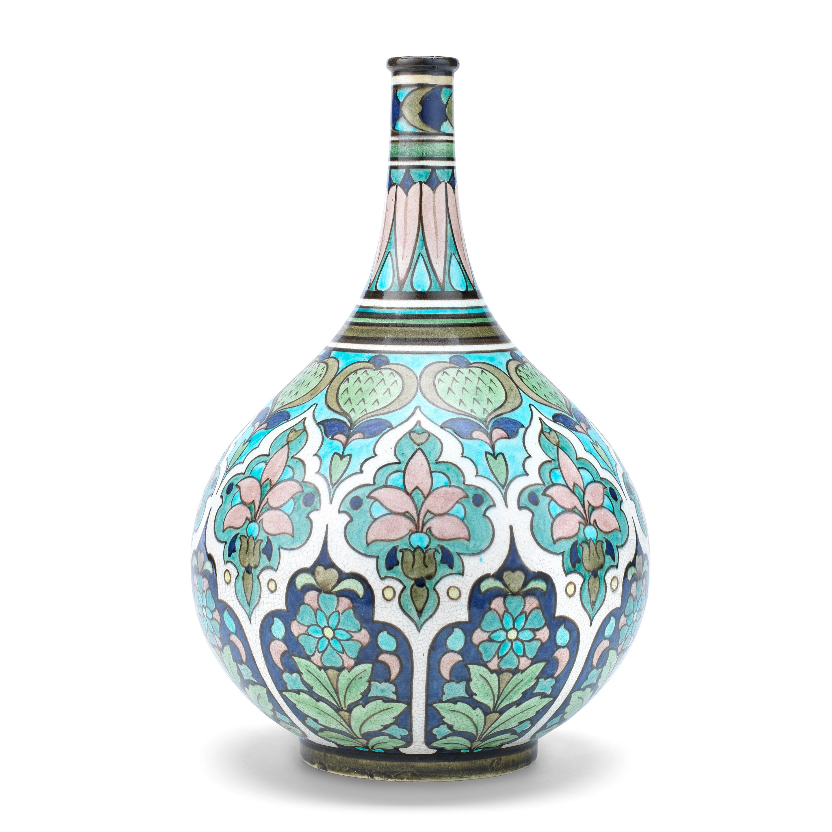 Bonhams : Burmantofts 'Anglo-Persian' vase, late 1880s