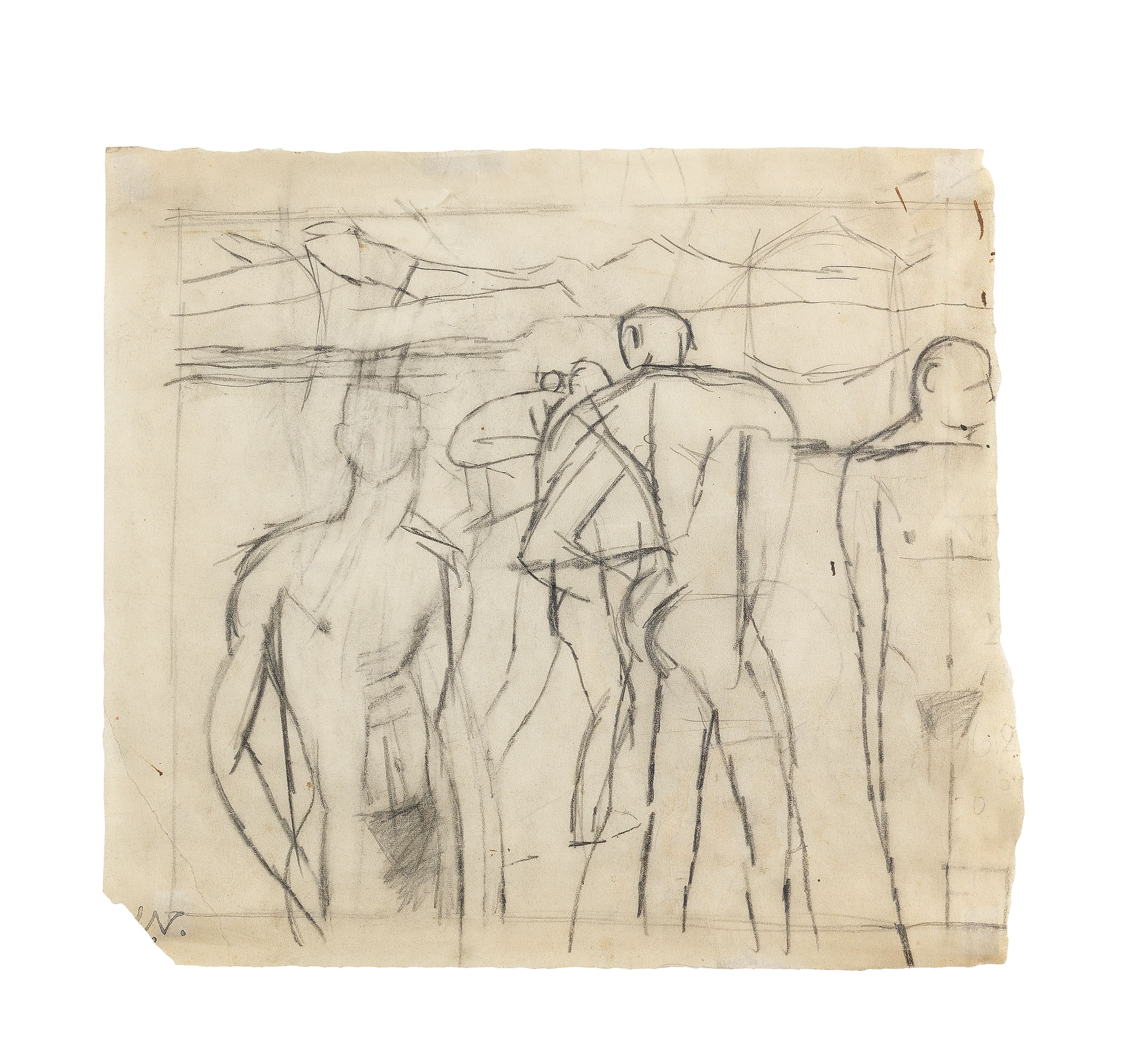 Bonhams : Keith Vaughan (British, 1912-1977) Assembly of Figures 22.2 x ...