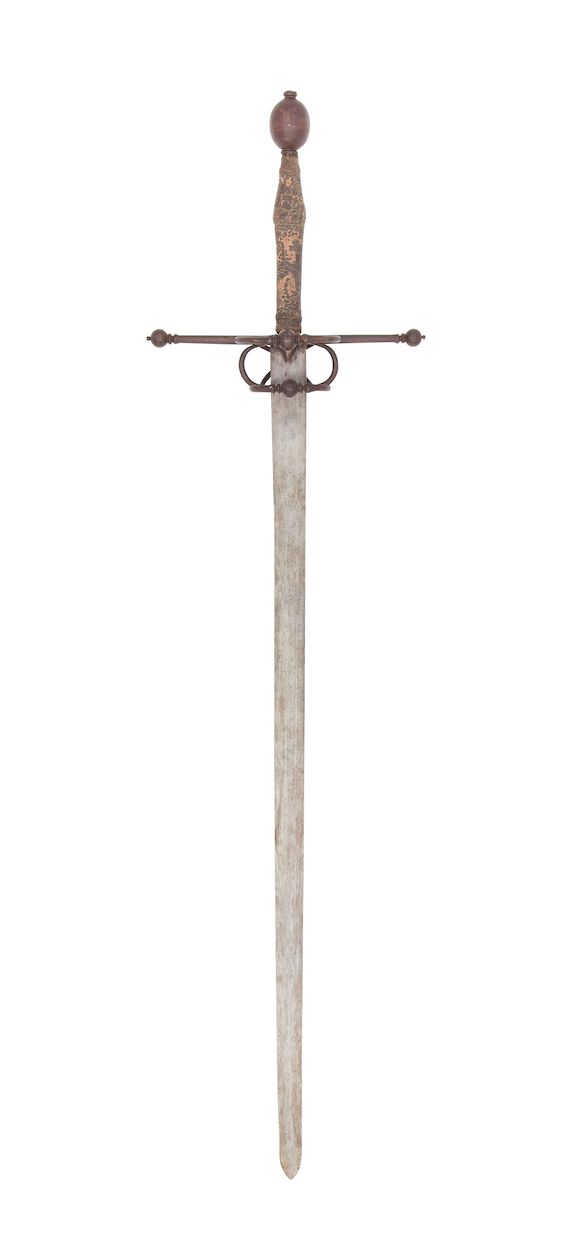 Bonhams : A German Or Swiss Hand-And-Half Backsword
