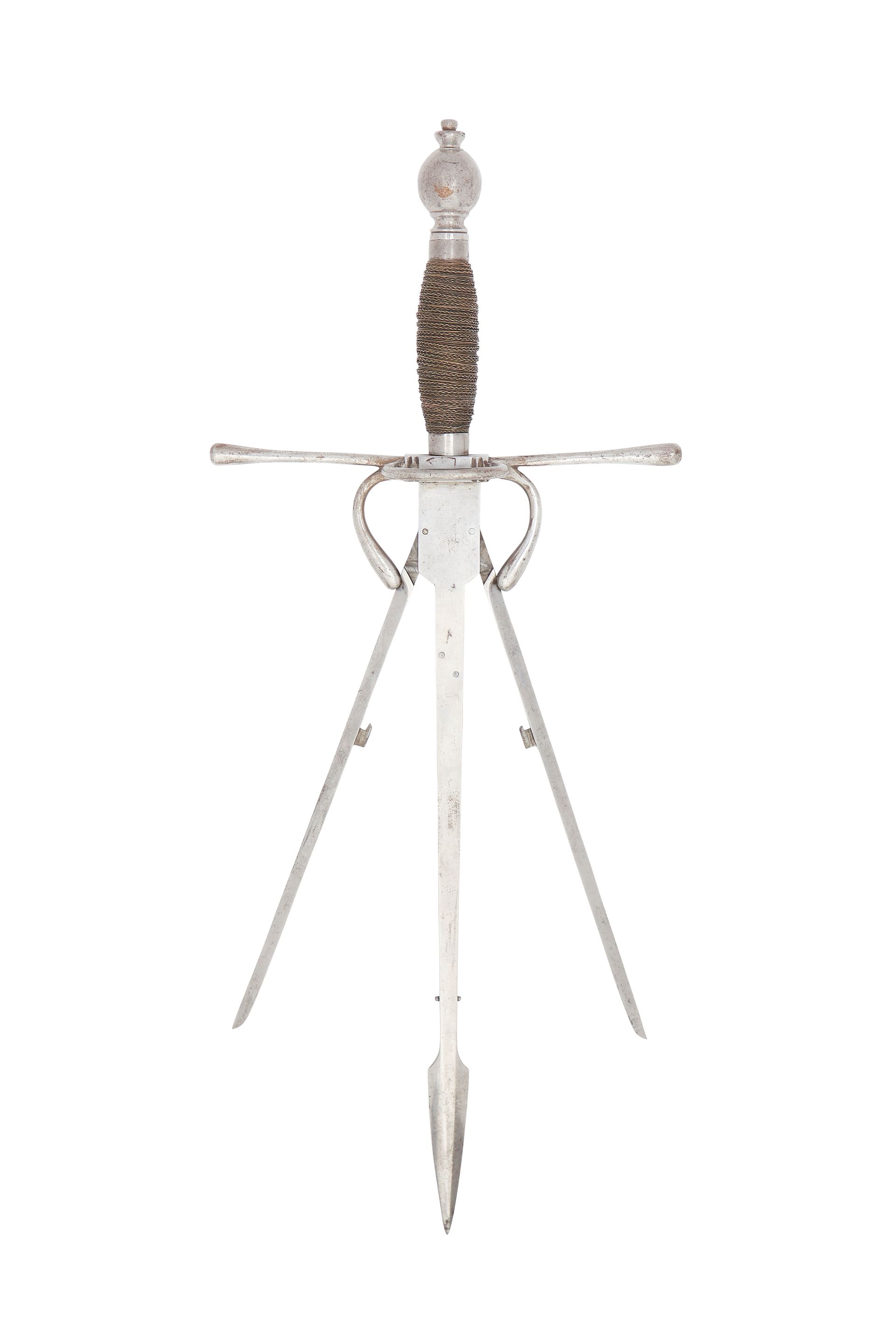 Bonhams : A Left-Hand Dagger In 17th Century Style With Expanding Blade