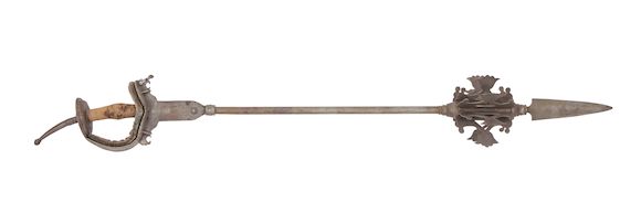 Bonhams : An Indian Mace (Gurz) With Hilt Of Firangi Form