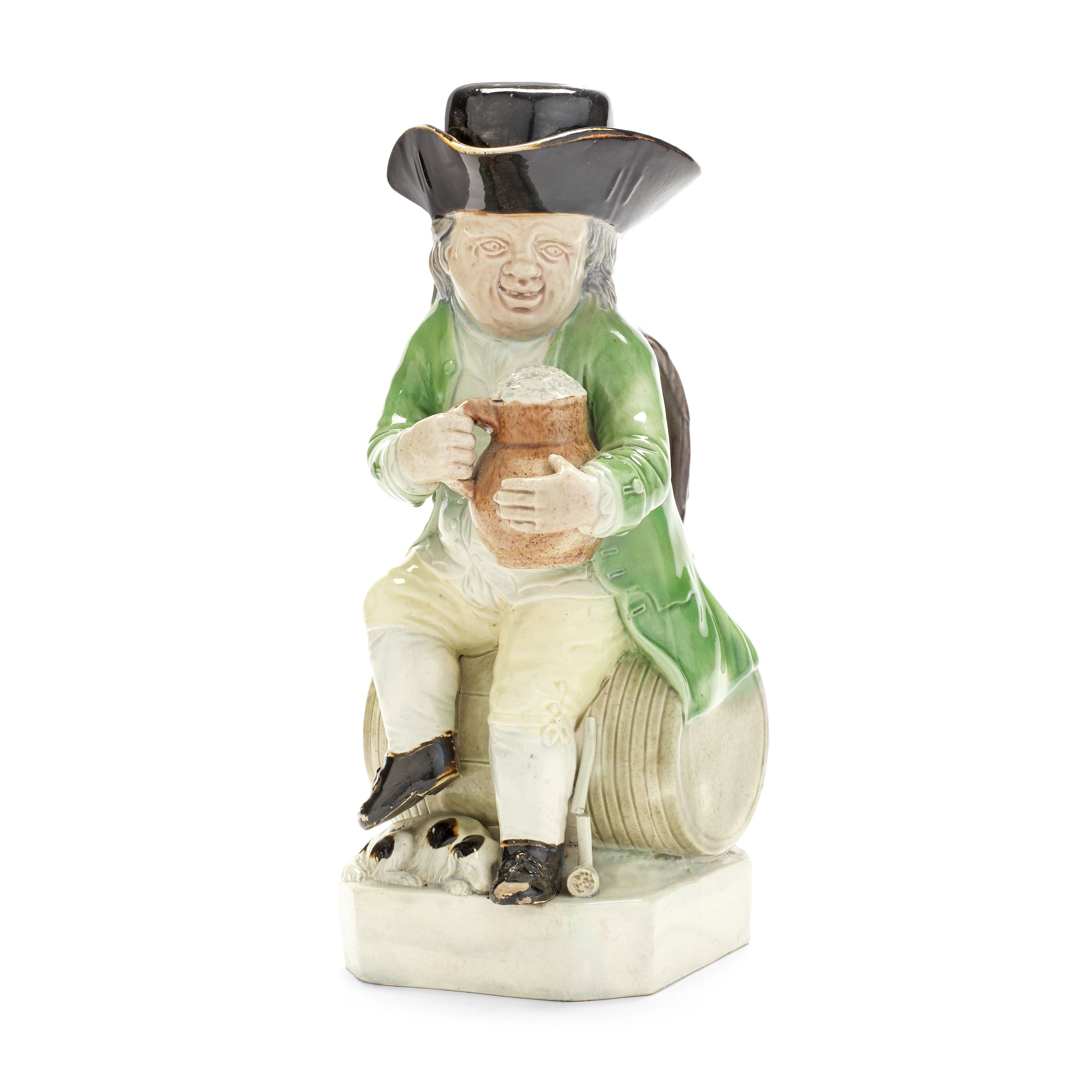 Bonhams : A rare Wood family 'Admiral Lord Howe' Toby Jug and cover ...