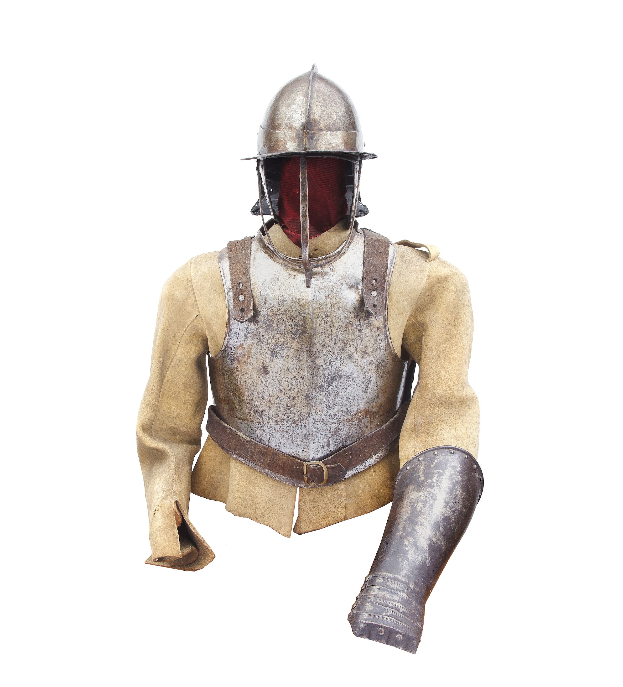 Bonhams : A Composite English Civil War Period Harquebusier's Half-Armour