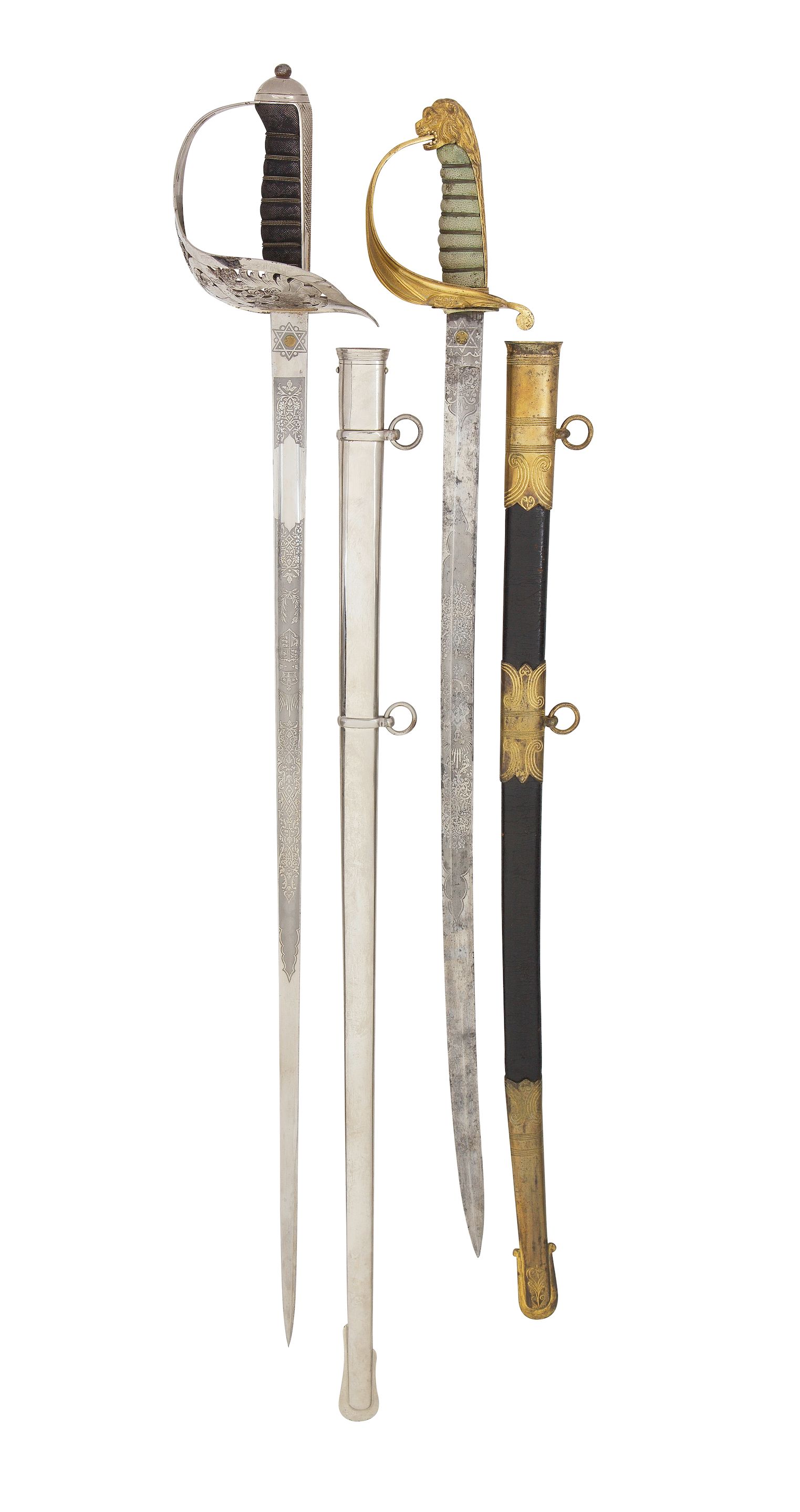 Bonhams : An 1827 Pattern Naval Officer's Sword, And An 1897 Pattern ...