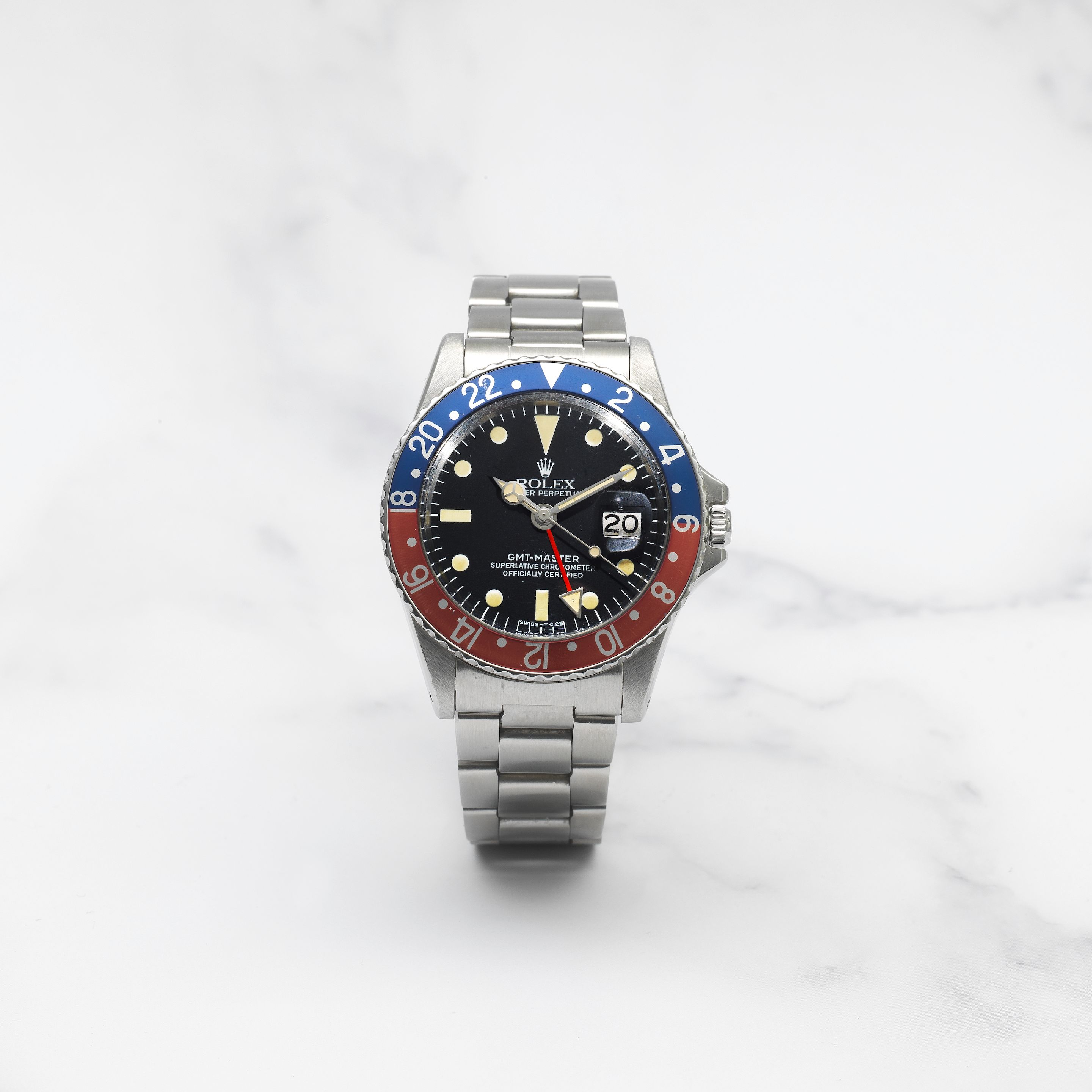 Bonhams : ROLEX. MONTRE BRACELET EN ACIER AVEC DATE ET 2ND FUSEAU ...