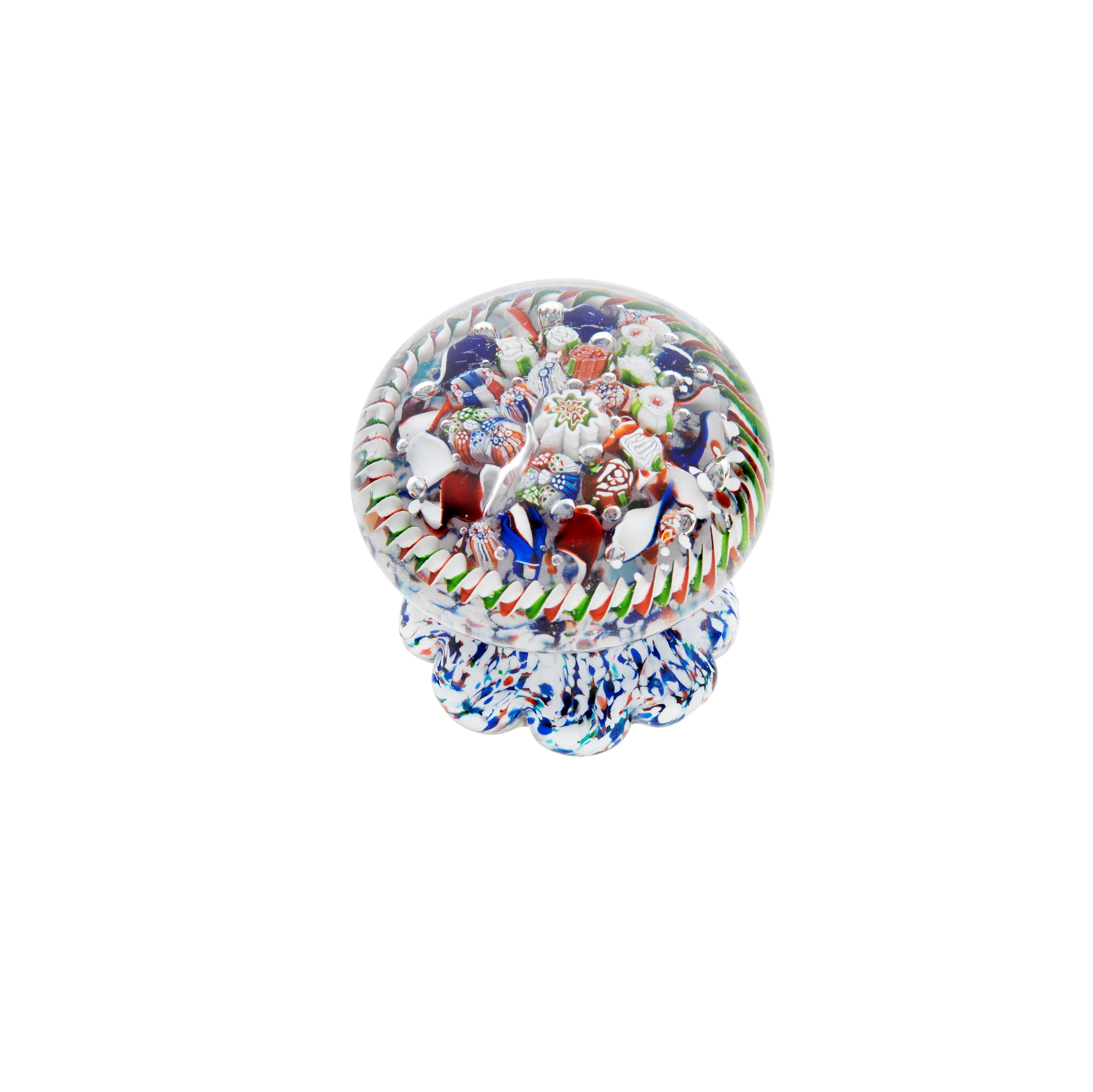 Bonhams : A very rare Bohemian close-packed millefiori piedouche ...