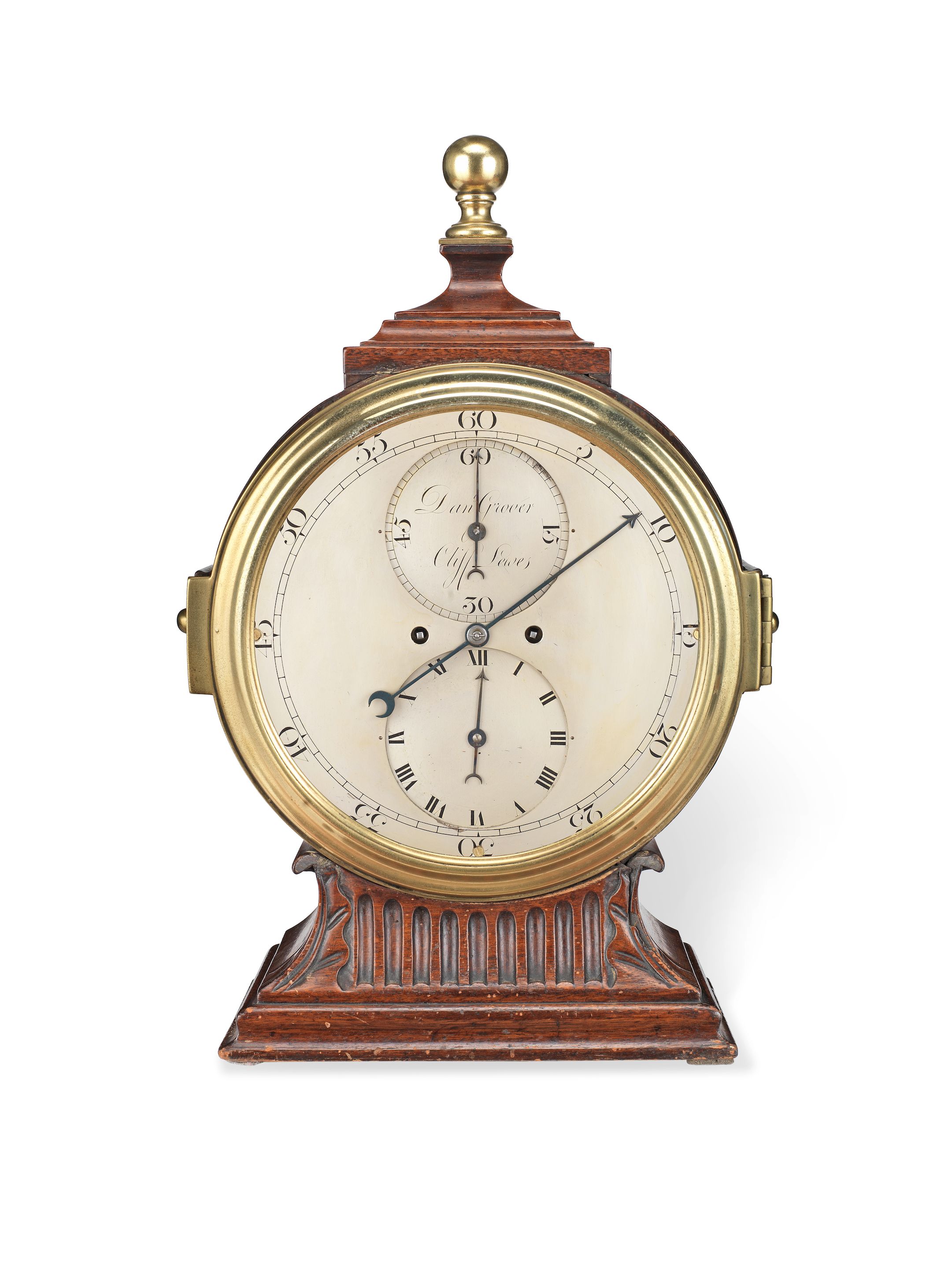 Bonhams : A fine and rare late 18th century mahogany table regulator ...