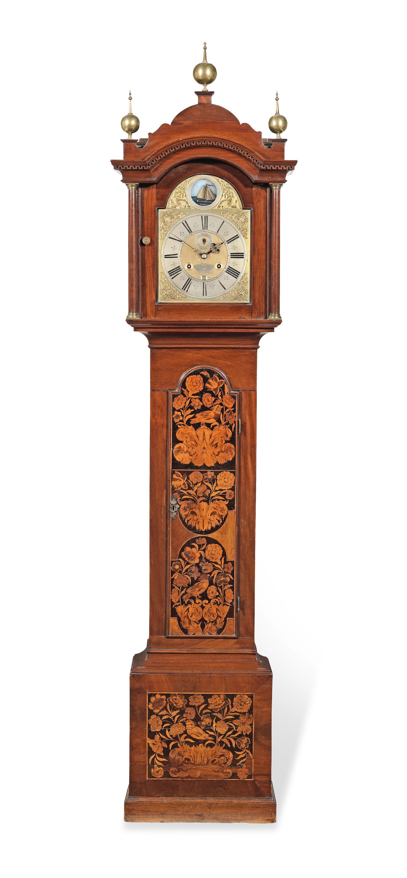 Bonhams : A good late 17th century month-going longcase clock movement ...