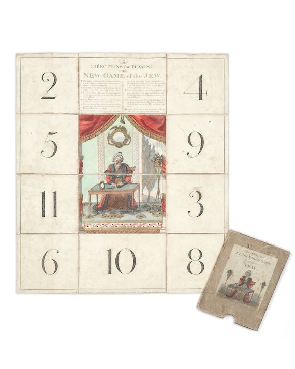 Bonhams : JUDAICA - GAME The New Game of the Jew, J. Wallis, 27 May 1807