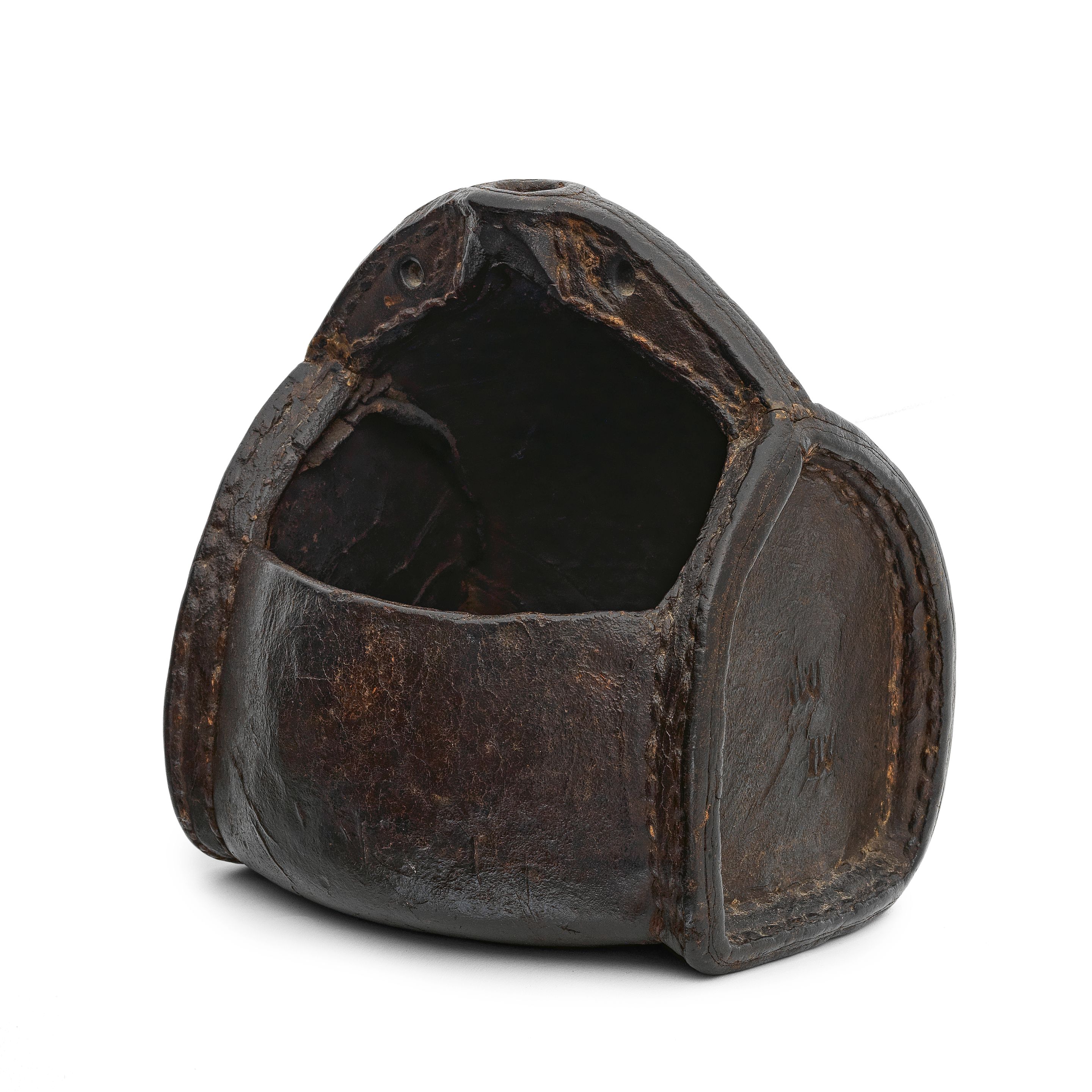 Bonhams : A late 17th / early 18th century leather costrel, English
