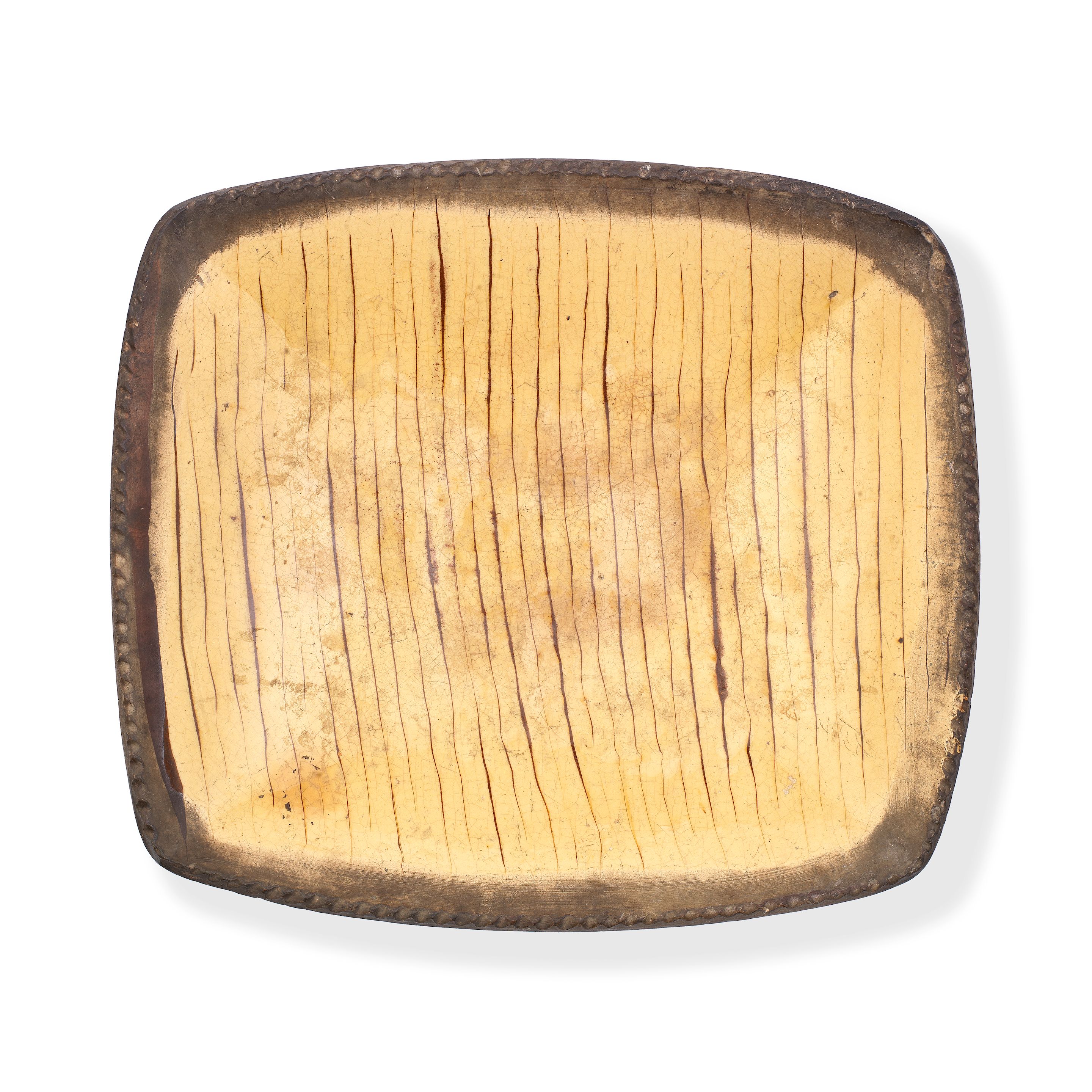 Bonhams : A Staffordshire slipware dish, 18th century