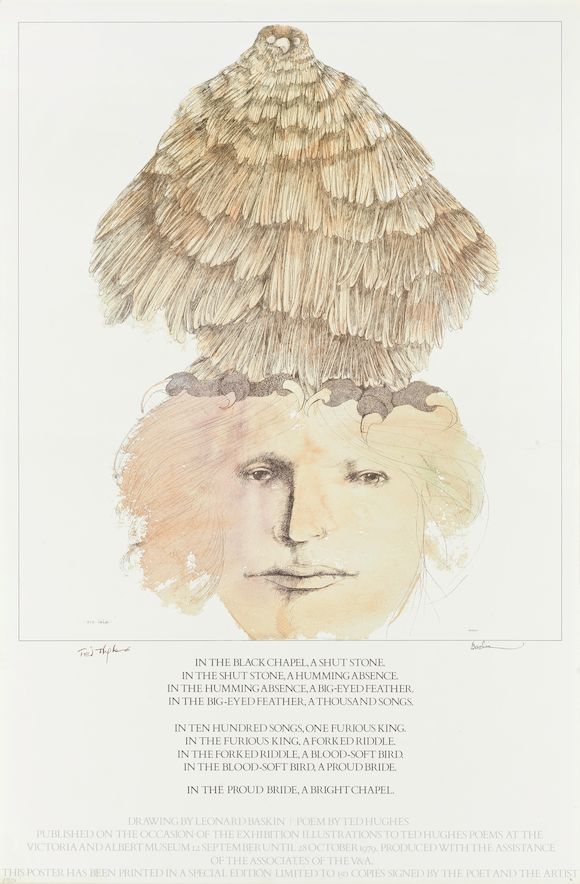 Bonhams : HUGHES (TED) AND LEONARD BASKIN "In the Black Chapel ...