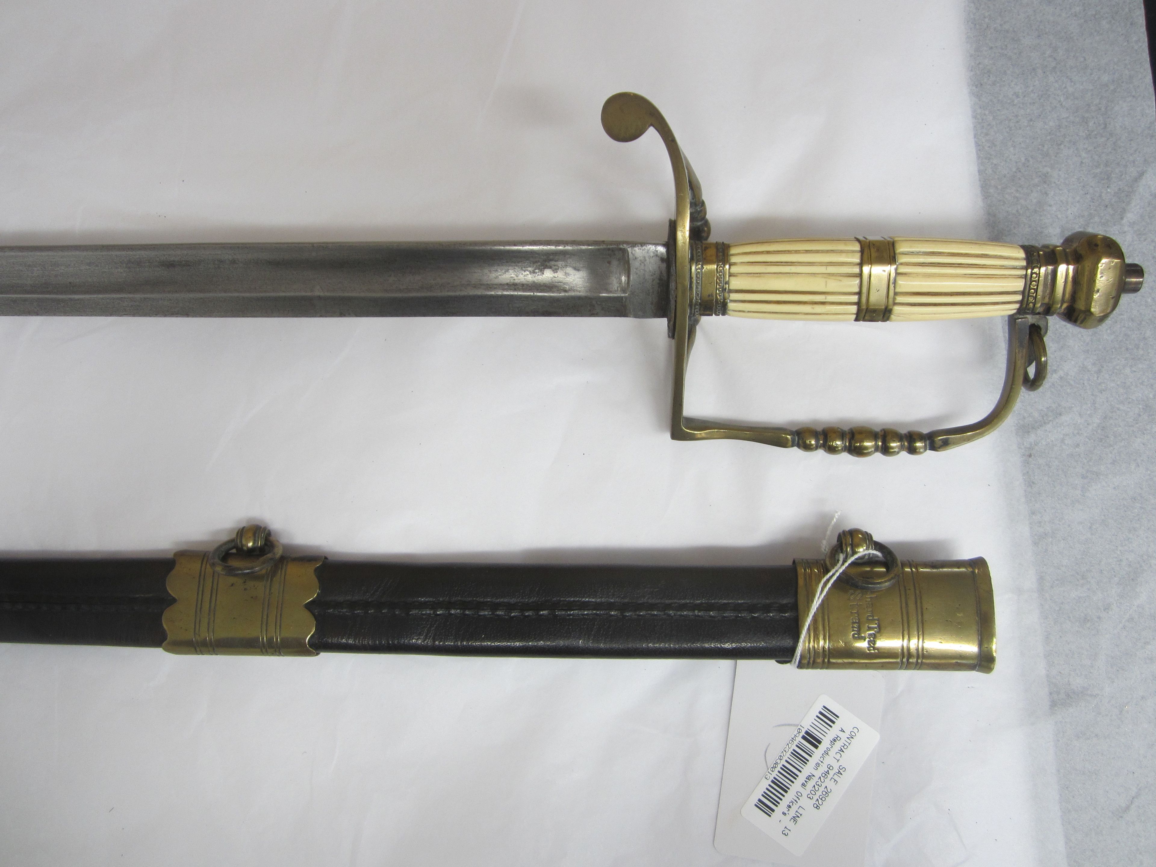 Bonhams : A Reproduction Naval Officer's Spadroon,