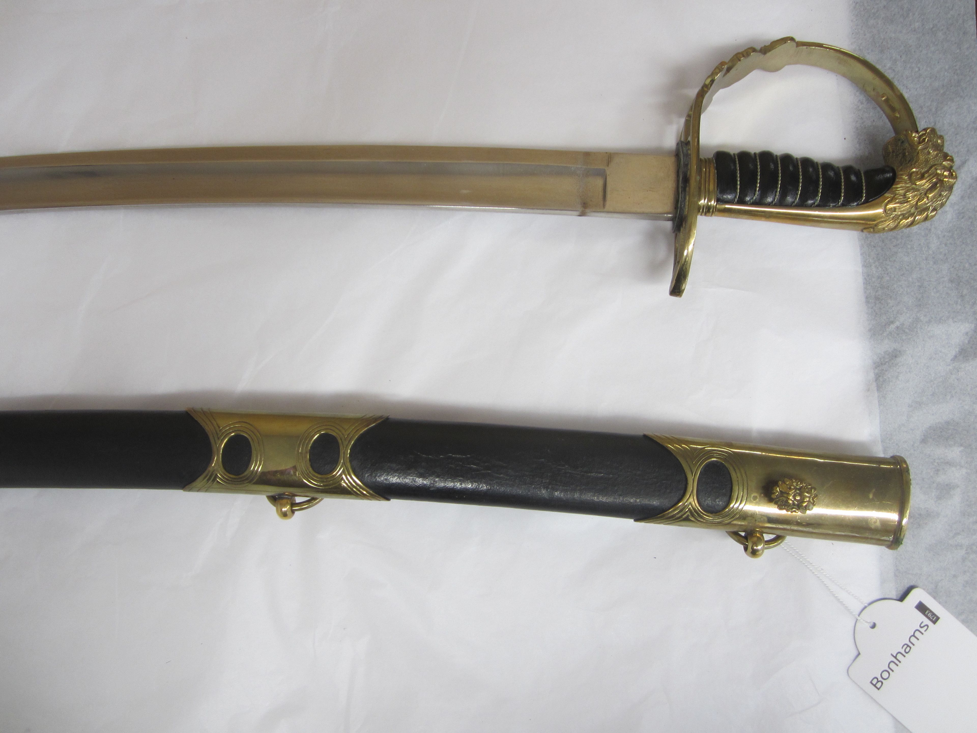 Bonhams : A Reproduction 1803 Pattern Infantry Officer's Sword,