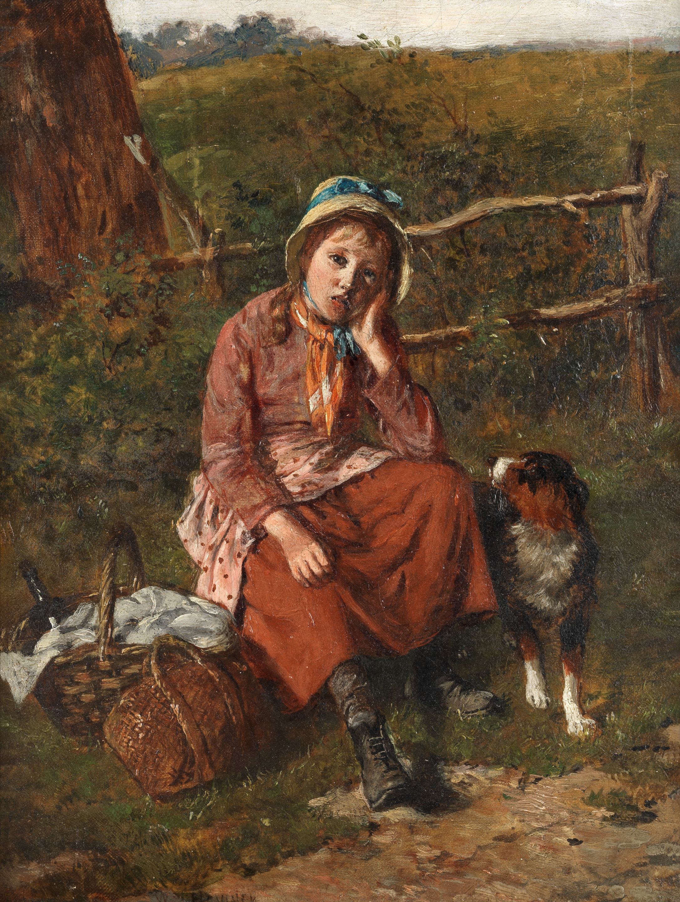 Bonhams : William Hemsley (British, 1819-1893) 'So tired'