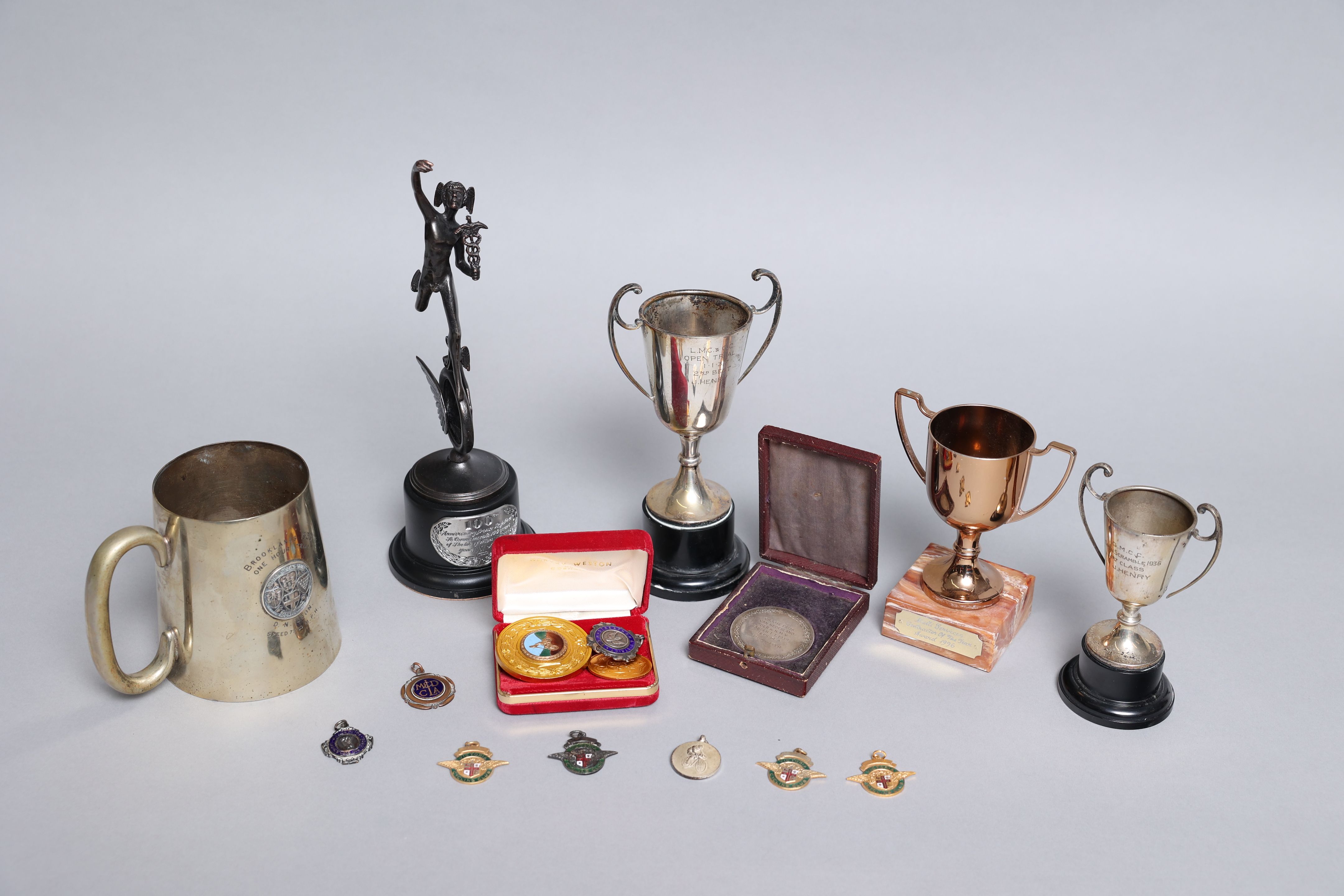 Bonhams Cars : Ex-Ted Frend, A quantity of motorcycling trophies and ...