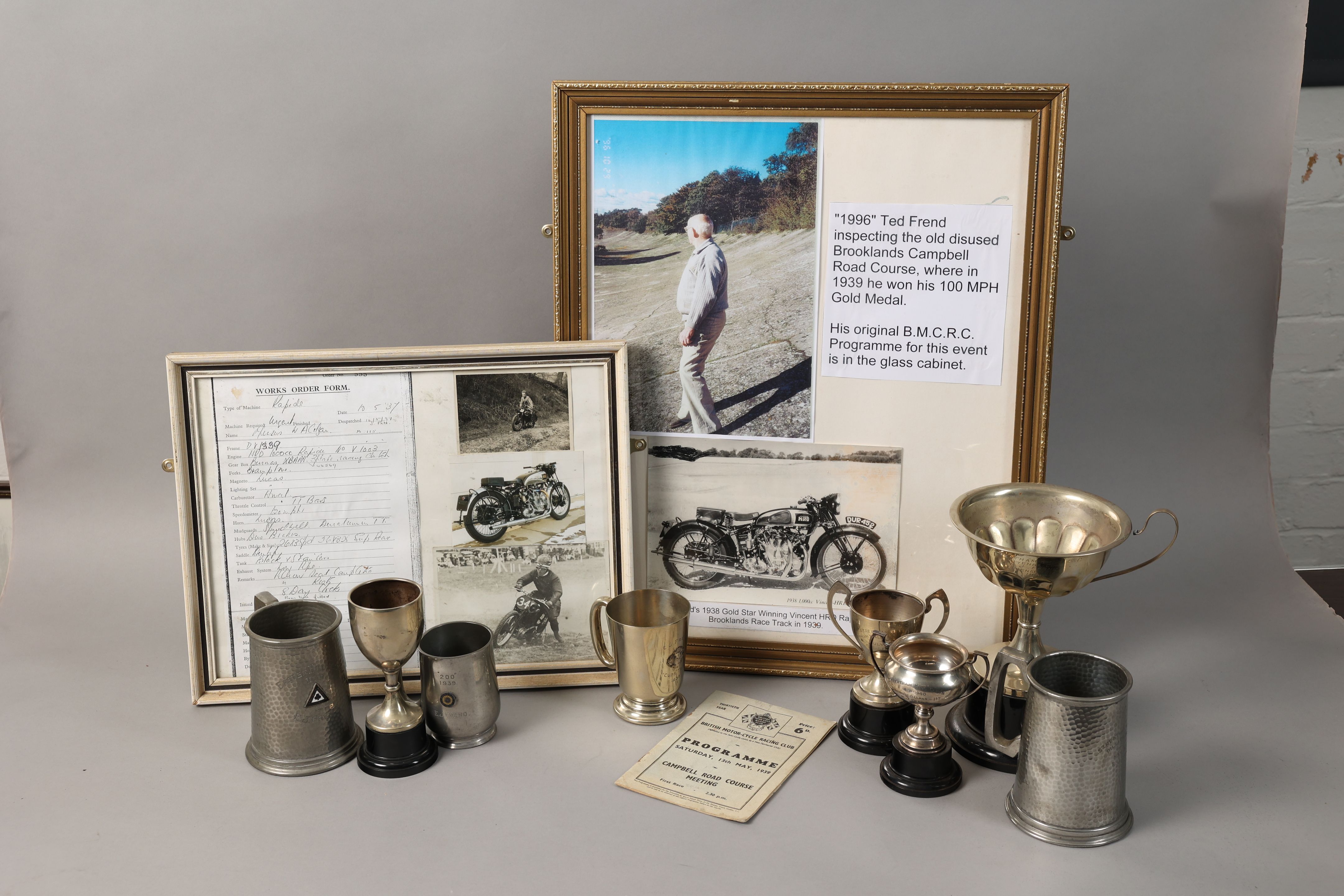 Bonhams Cars : Ex-Ted Frend, A selection of awards and ephemera ...